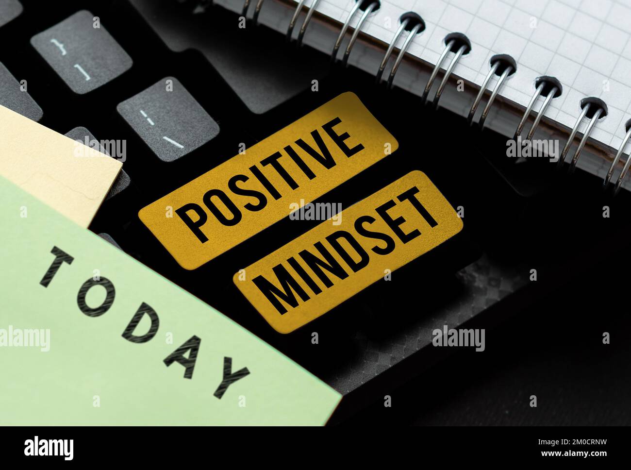 Conceptual caption Positive Mindset. Business concept mental and ...