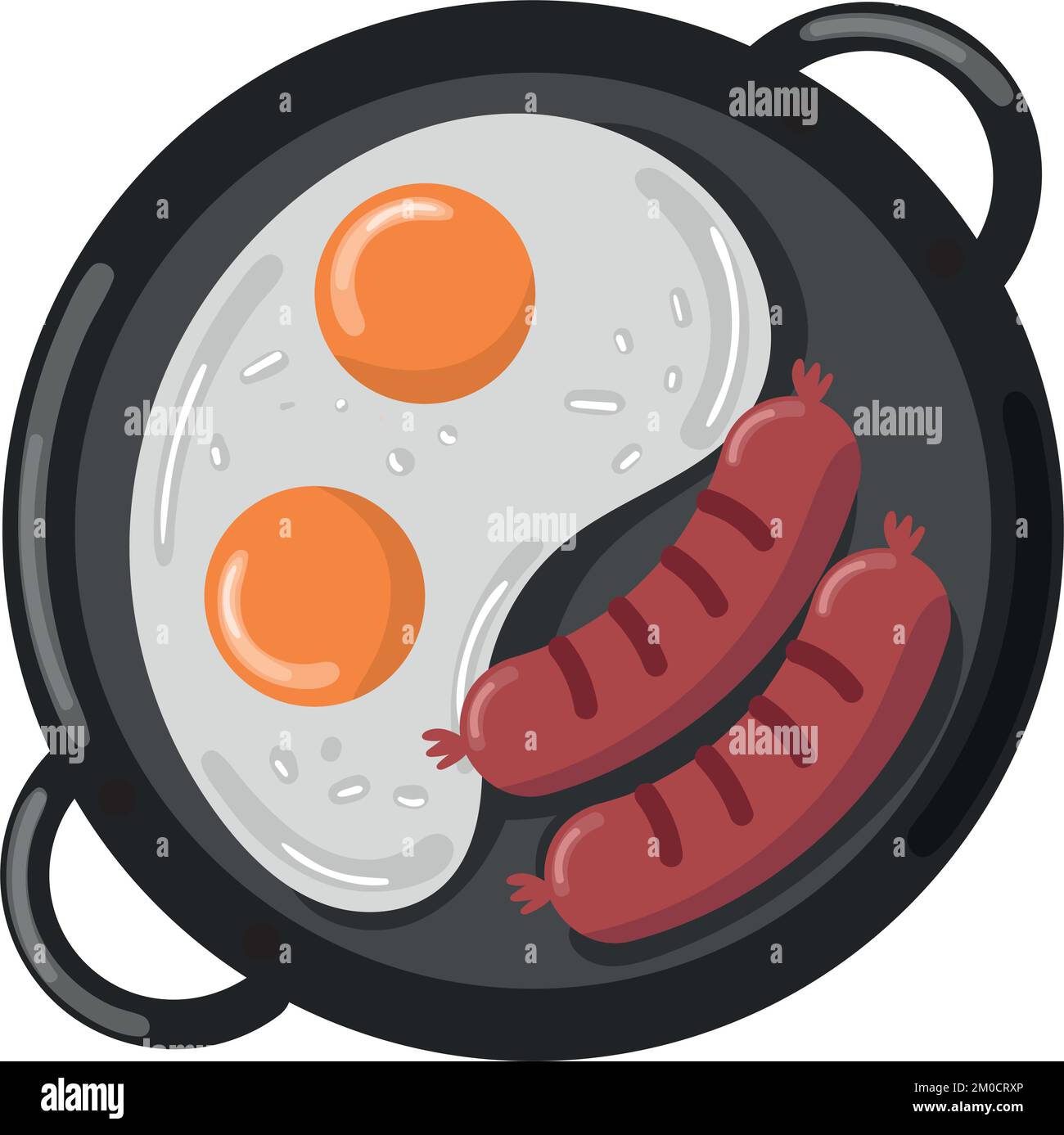 Fried sausages bread Stock Vector Images - Alamy