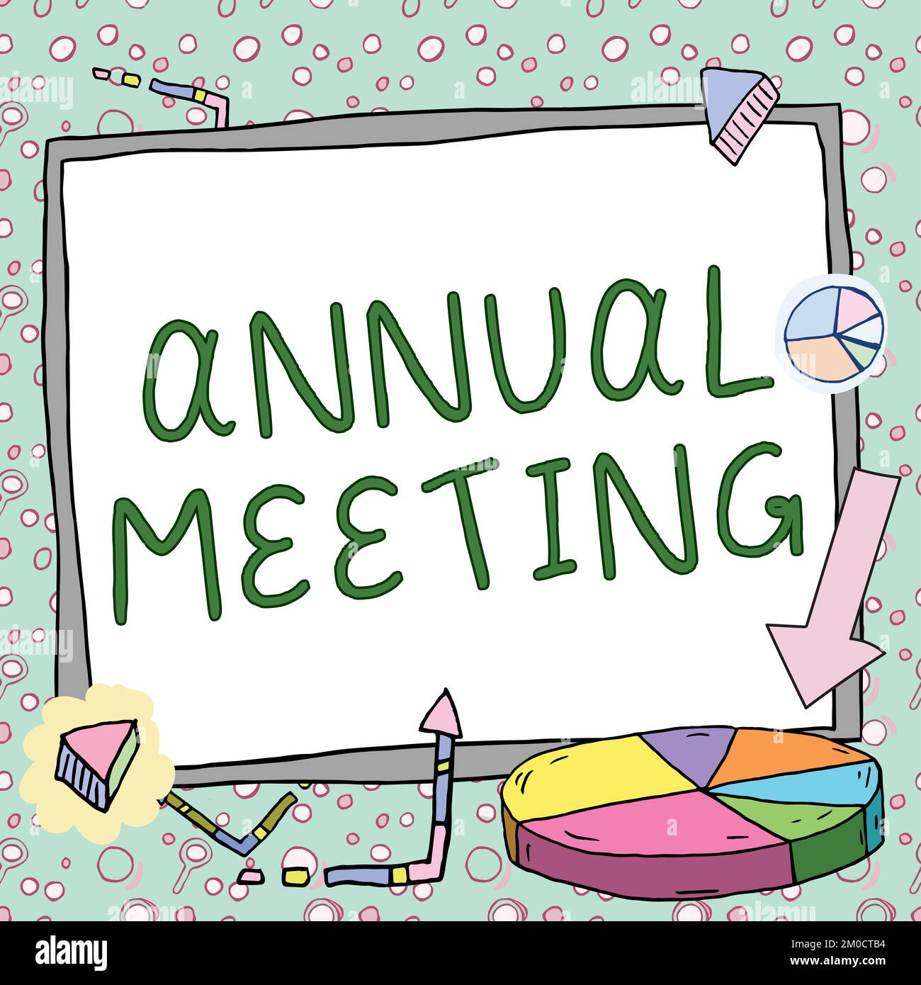 Text sign showing Annual Meeting. Business approach Yearly gathering of ...
