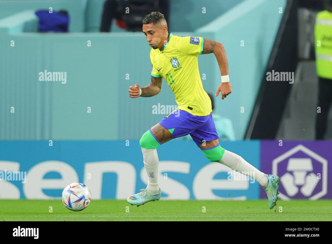 Qatar, 05/12/2022, Doha, Qatar. 05th Dec, 2022. Rodrygo of Brazil ...