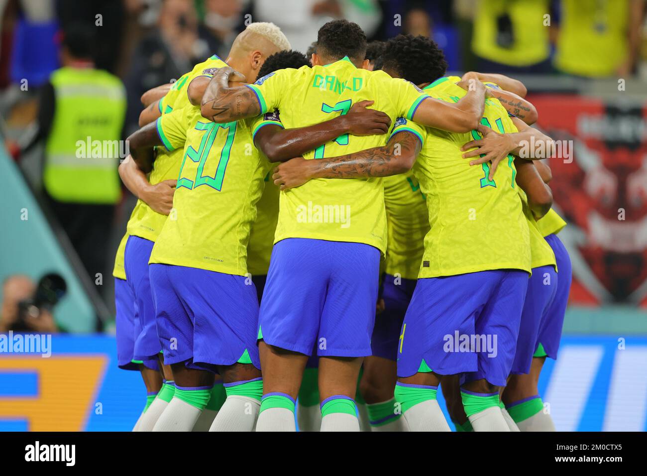 Qatar, 05/12/2022, Doha, Qatar. 05th Dec, 2022. Brazil players ...