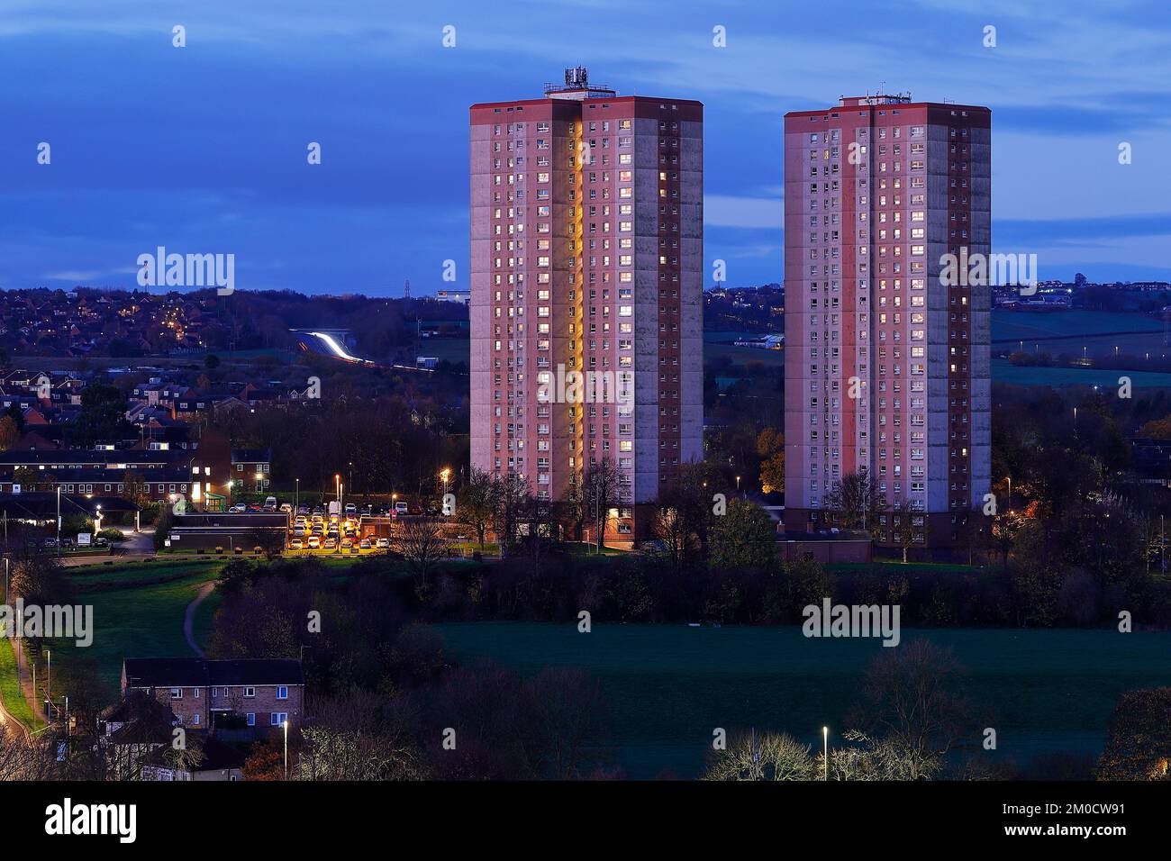 Cottingley Heights & Cottingley Towers are a set of twin high rise ...
