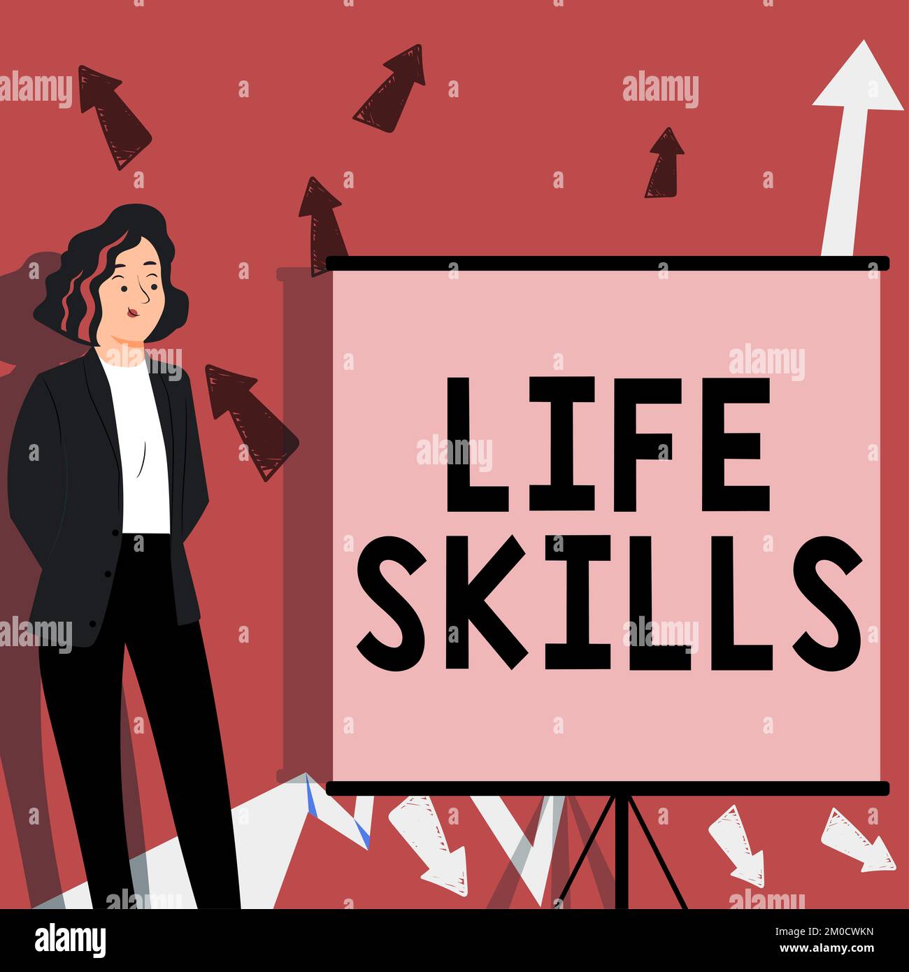Text caption presenting Life Skills. Business concept that is necessary ...