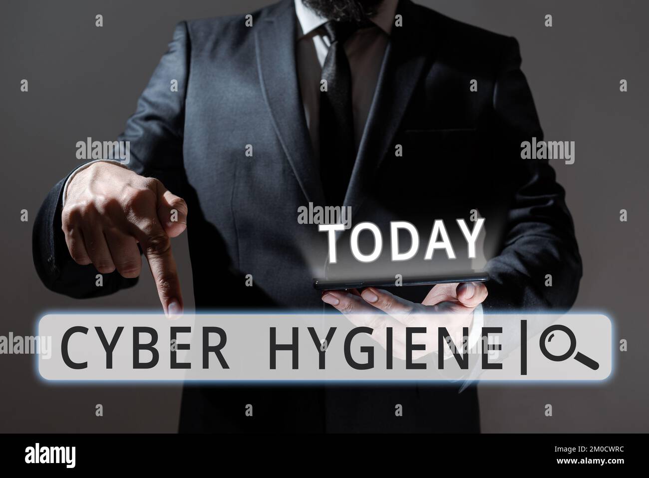 Inspiration showing sign Cyber Hygiene. Concept meaning steps that ...
