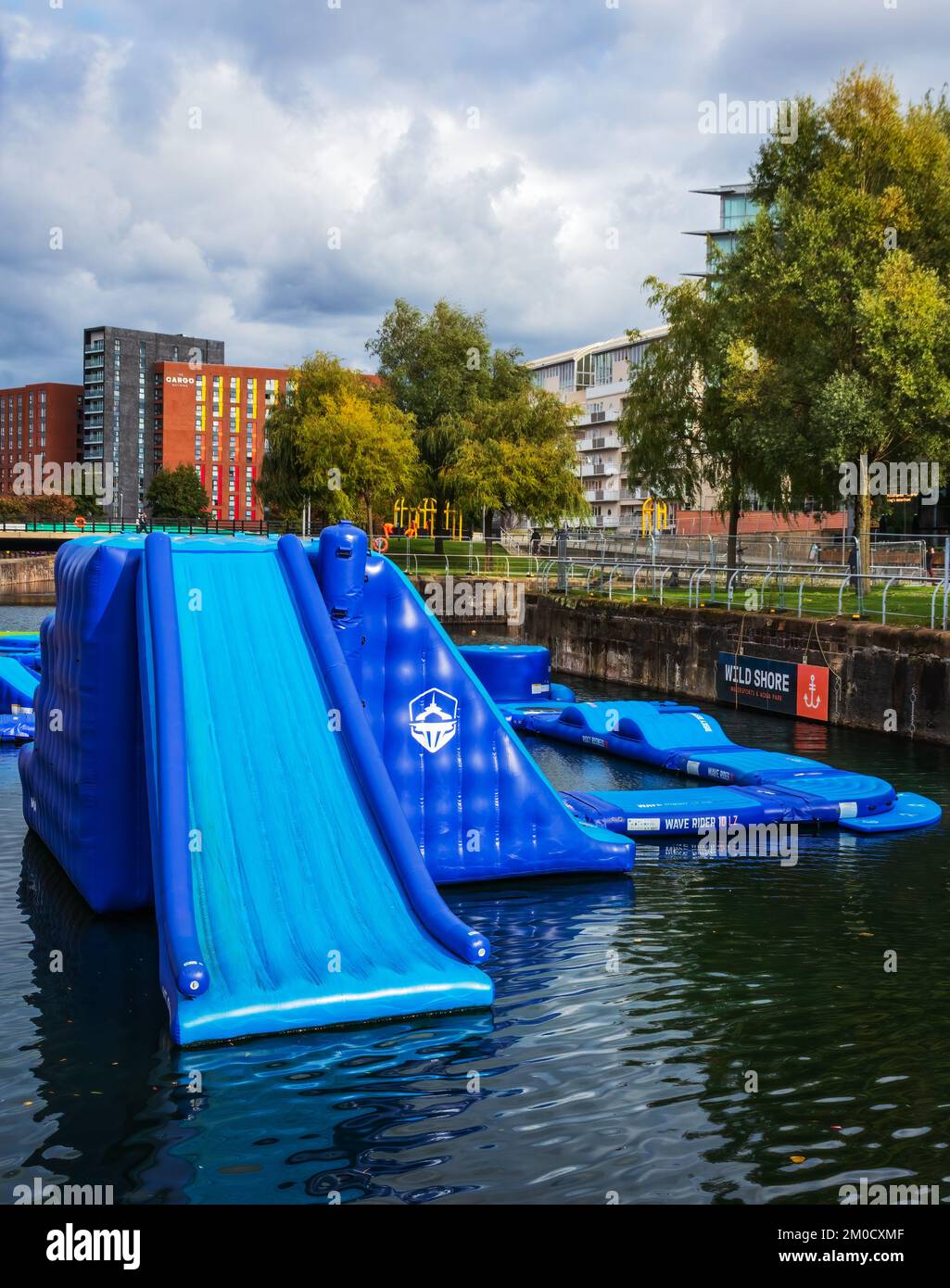 Adventure Dock Inflatable Floating Obstacle Course in the Albert Dock ...