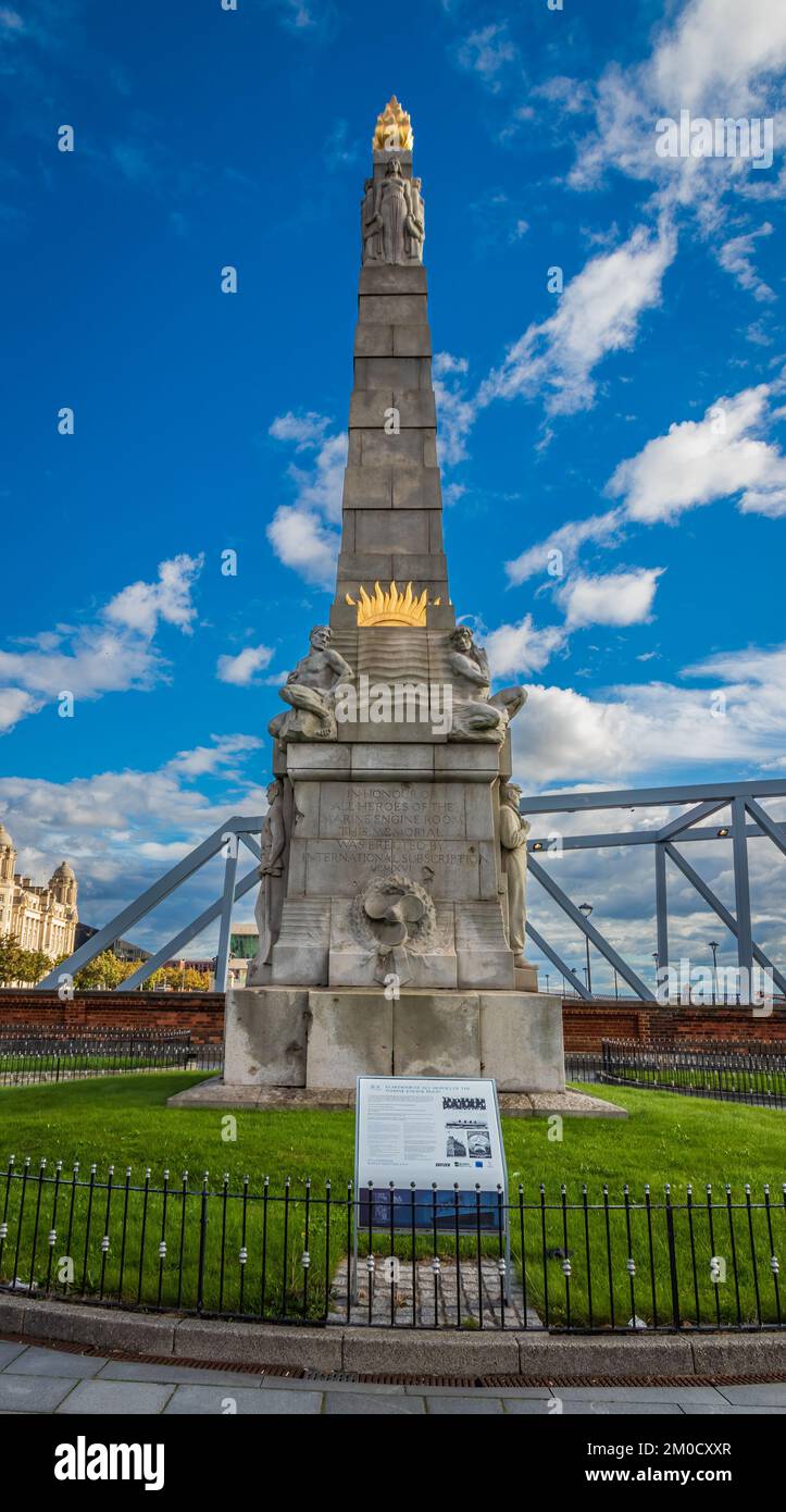 The Memorial to Heroes of the Marine Engine Room is a granite monument ...