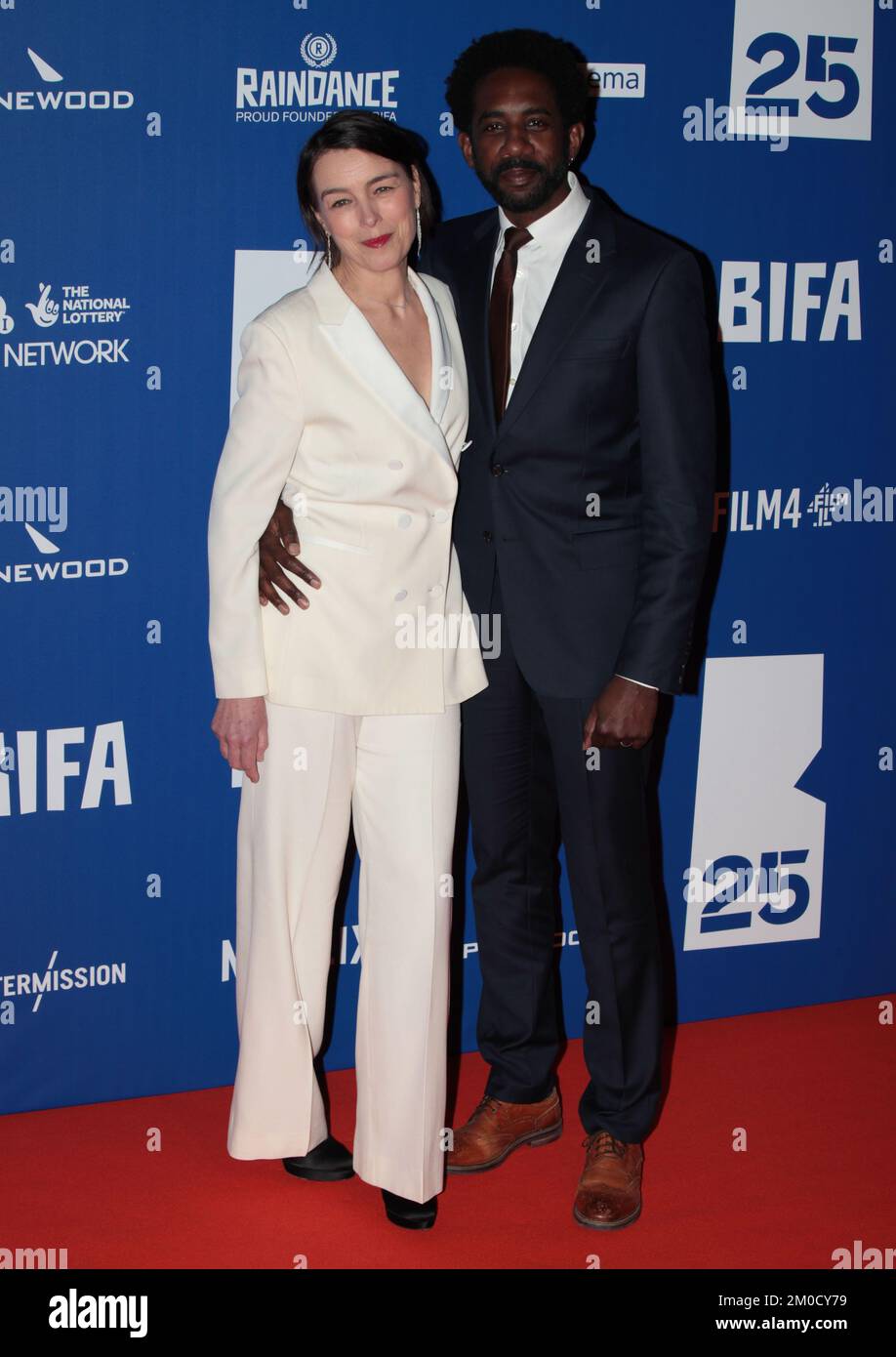 London, UK. Olivia Williams and Rhashan Stone at the 25th British ...