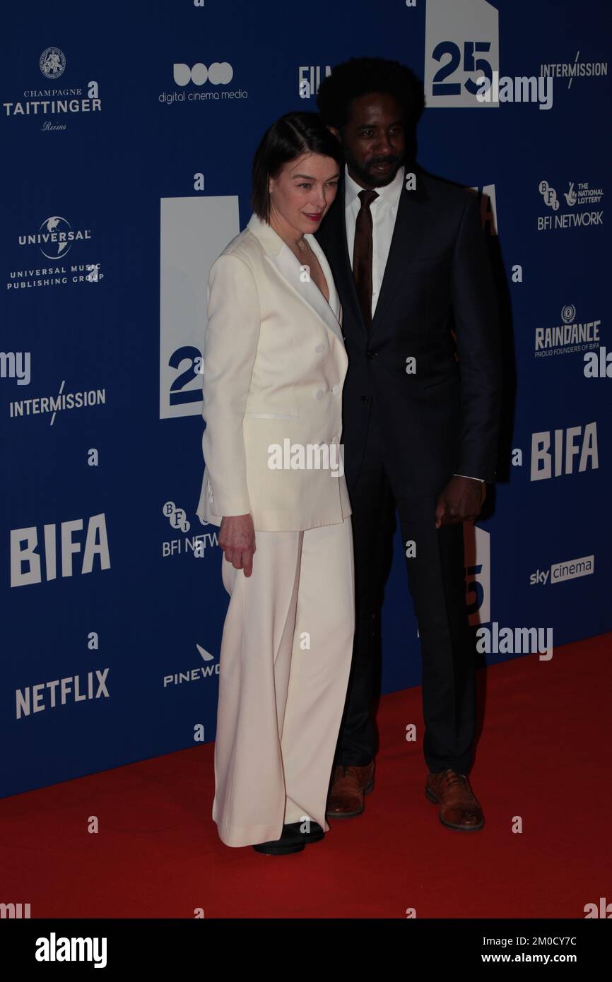 London, UK. Olivia Williams and Rhashan Stone at the 25th British ...
