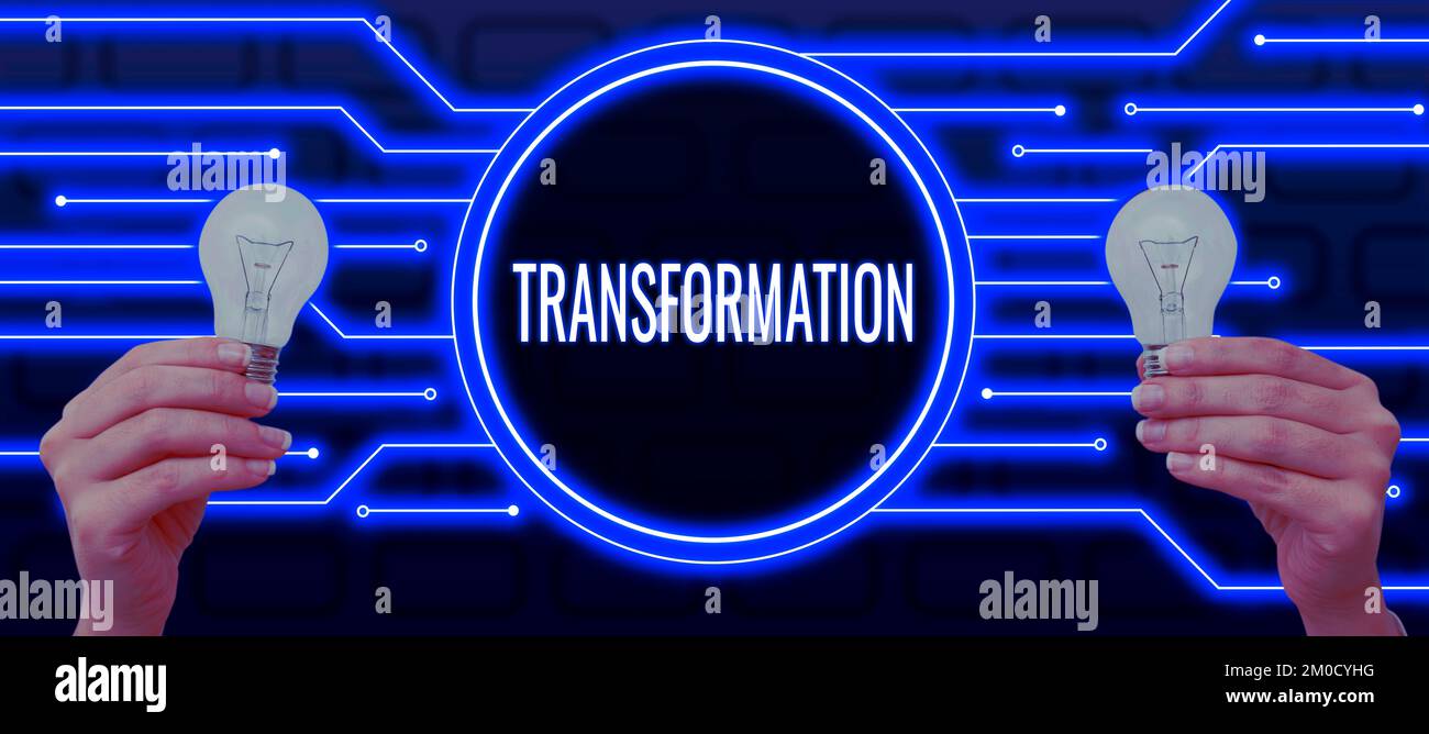 Conceptual caption Transformation, Internet Concept A marked change in ...