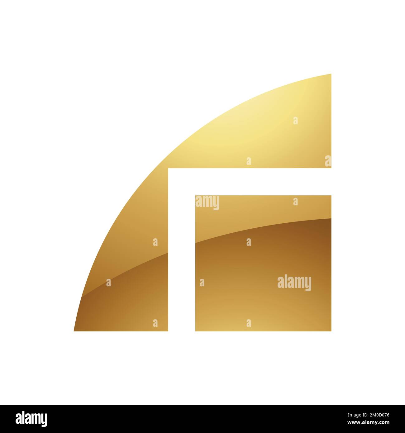 Golden Letter R Symbol on a White Background - Icon 7 Stock Vector ...