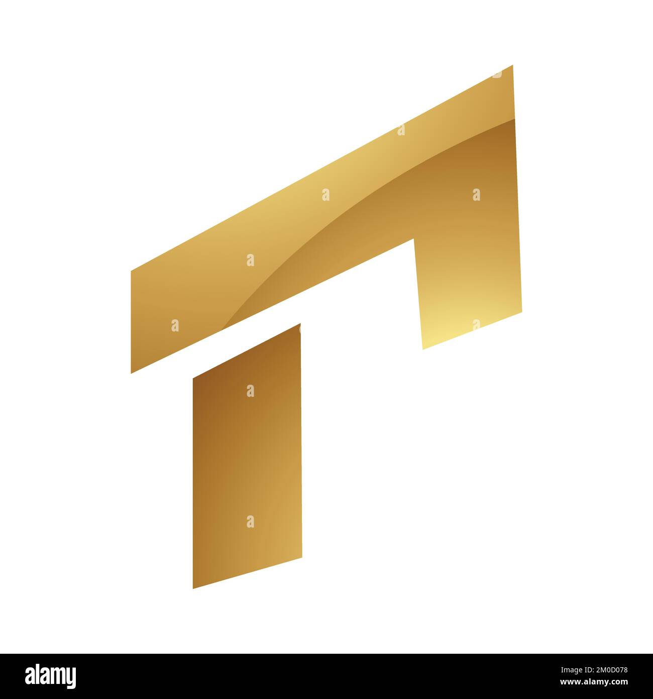 Golden Letter R Symbol on a White Background - Icon 9 Stock Vector ...
