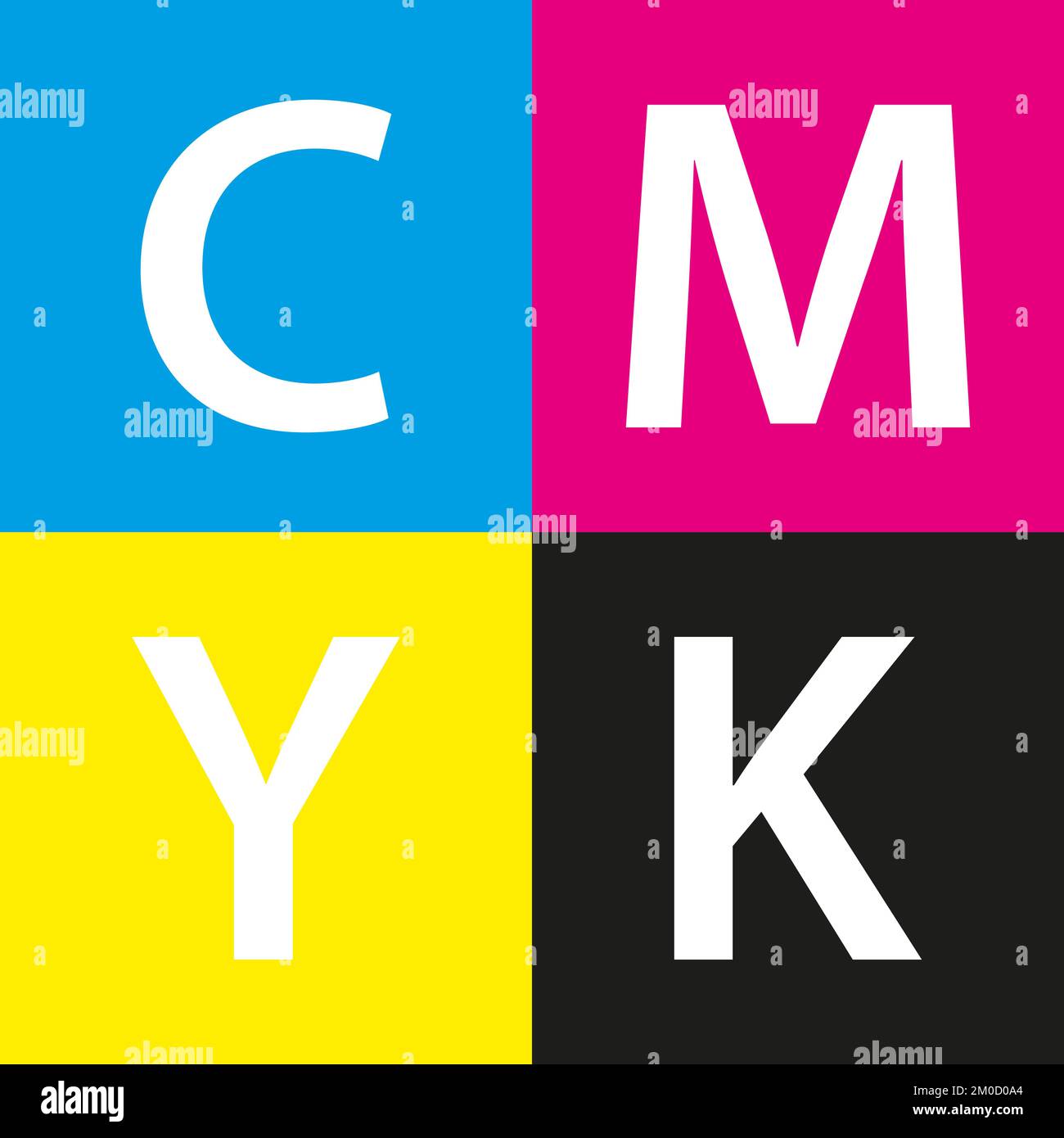 Simple vector cmyk color sample, background with cyan, magenta, yellow ...