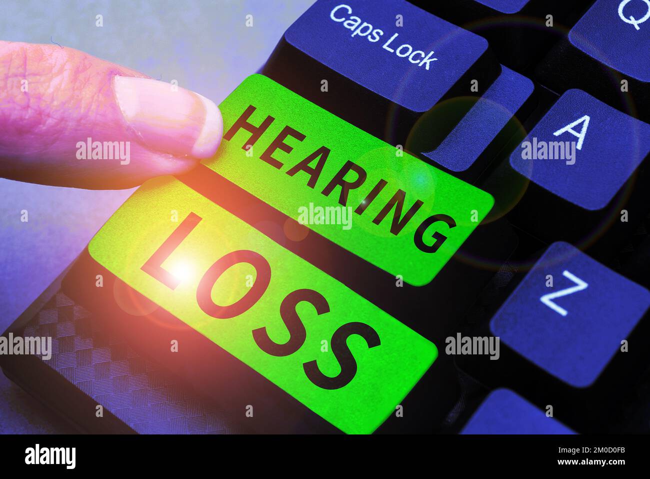 Sign displaying Hearing Loss. Conceptual photo is partial or total ... Sign displaying Hearing Loss. Conceptual photo is partial or total ...
