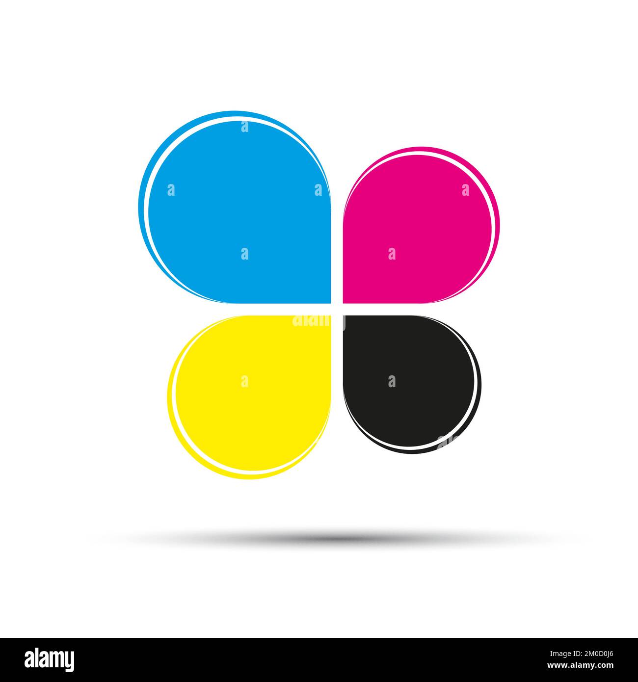 Blue dye in abstract shape Stock Vector Images - Alamy