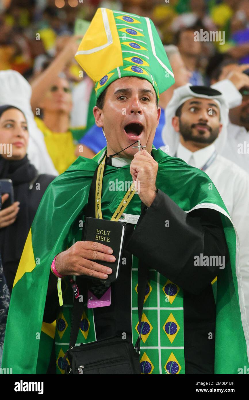 Qatar, 05/12/2022, Doha, Qatar. 05th Dec, 2022. A Brazilian priest ...
