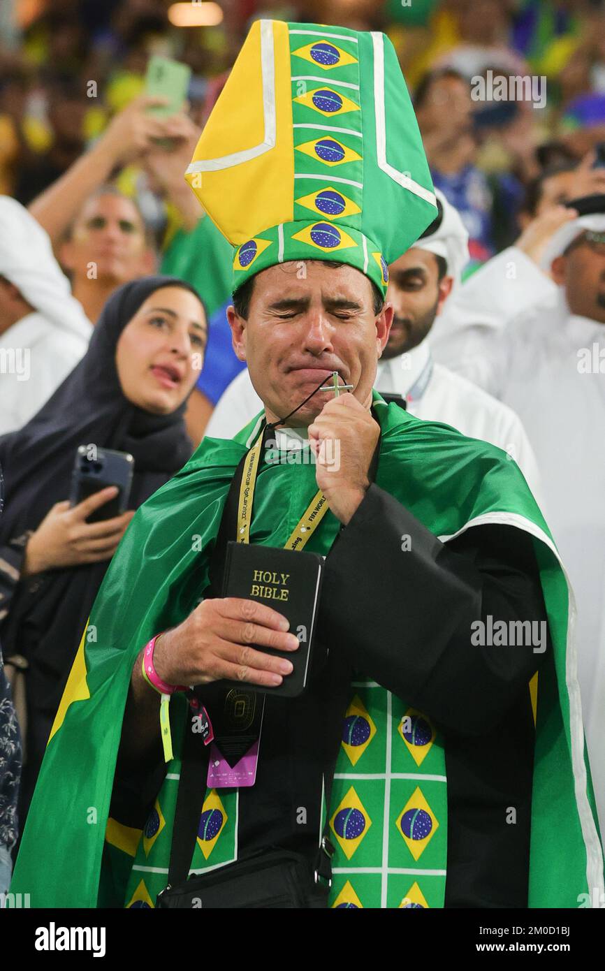 Qatar, 05/12/2022, Doha, Qatar. 05th Dec, 2022. A Brazilian priest ...