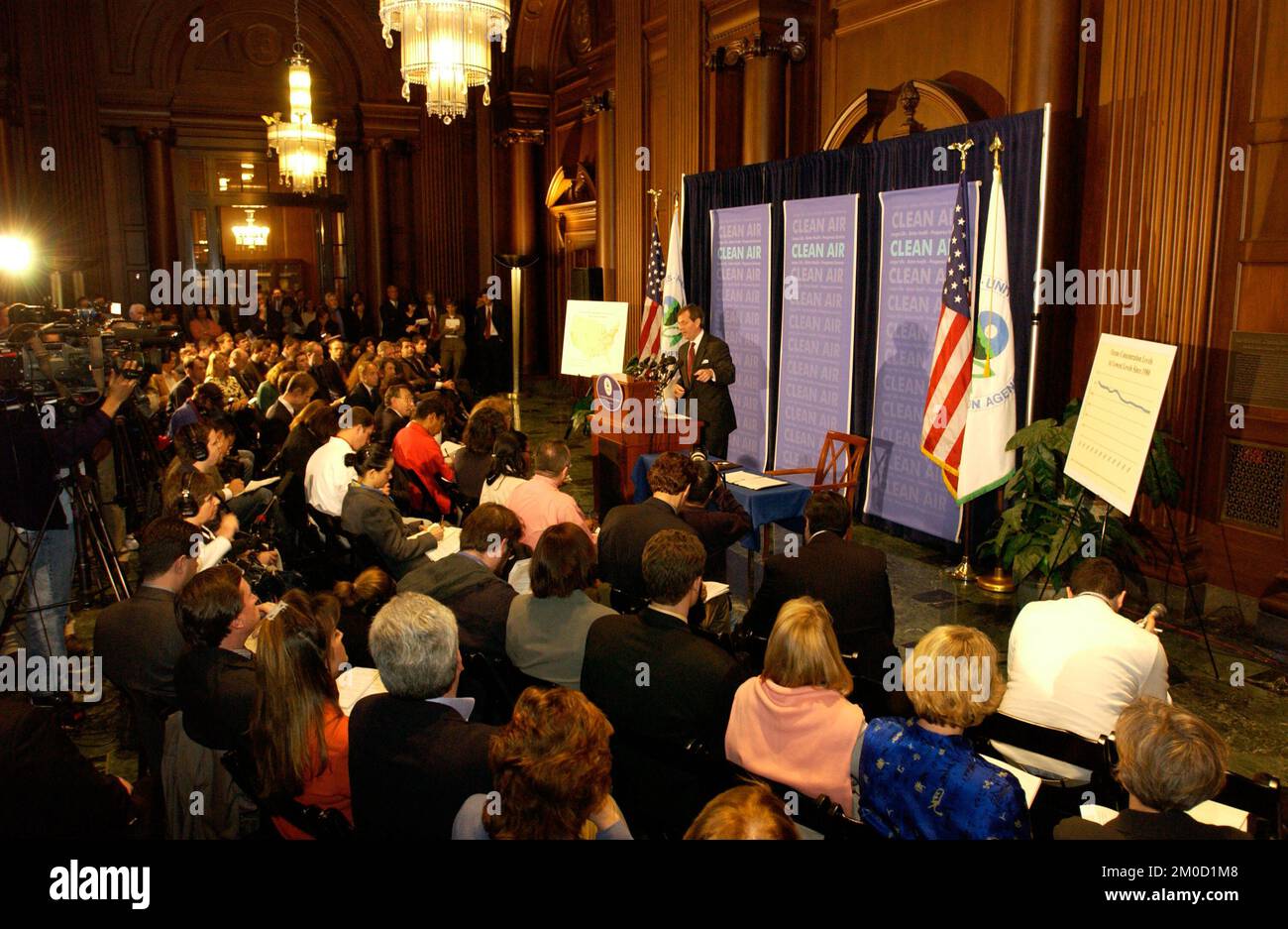 Mike Leavitt - Clean Air Bill , Environmental Protection Agency Stock ...