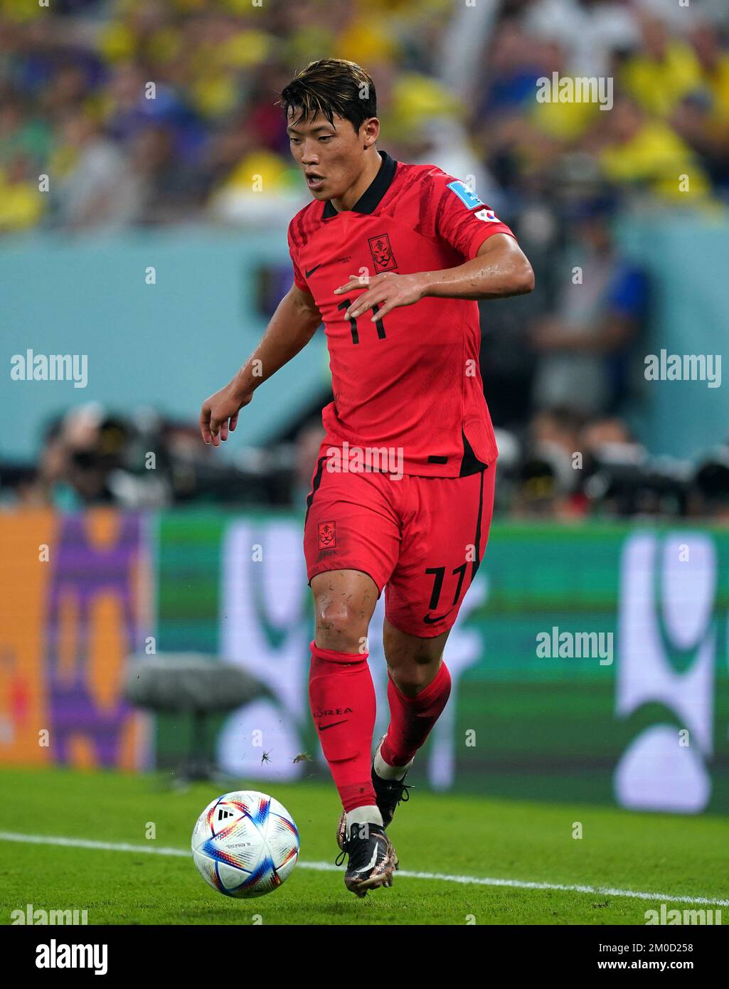 South Korea's Hwang Hee-chan during the FIFA World Cup Round of Sixteen ...
