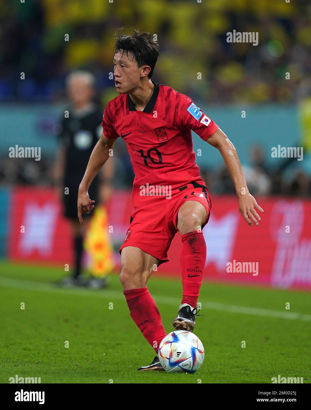 South Korea's Lee Jae-sung during the FIFA World Cup Round of Sixteen match at Stadium 974 in ...