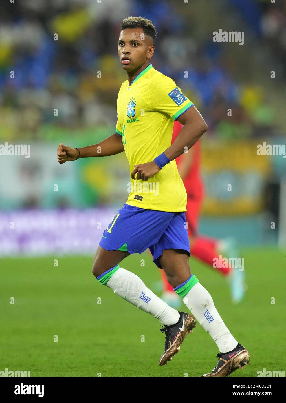 Brazil's Rodrygo during the FIFA World Cup Round of Sixteen match at ...