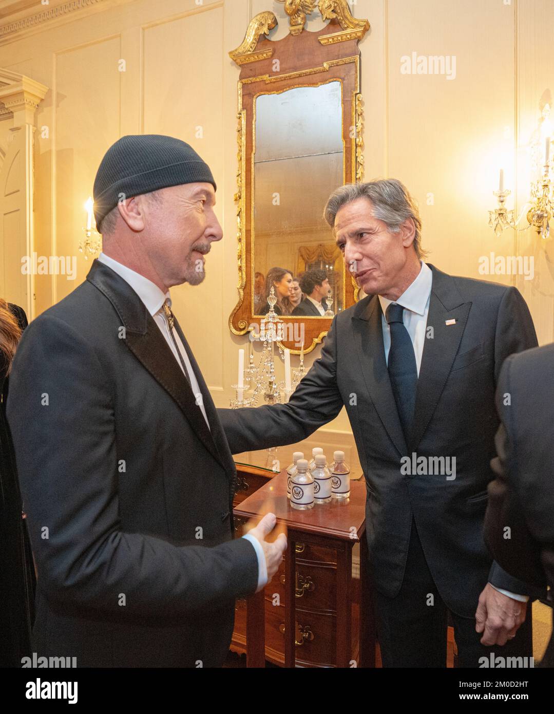 The Irish rock band U2 is honored at the Kennedy Center Honors Dinner ...