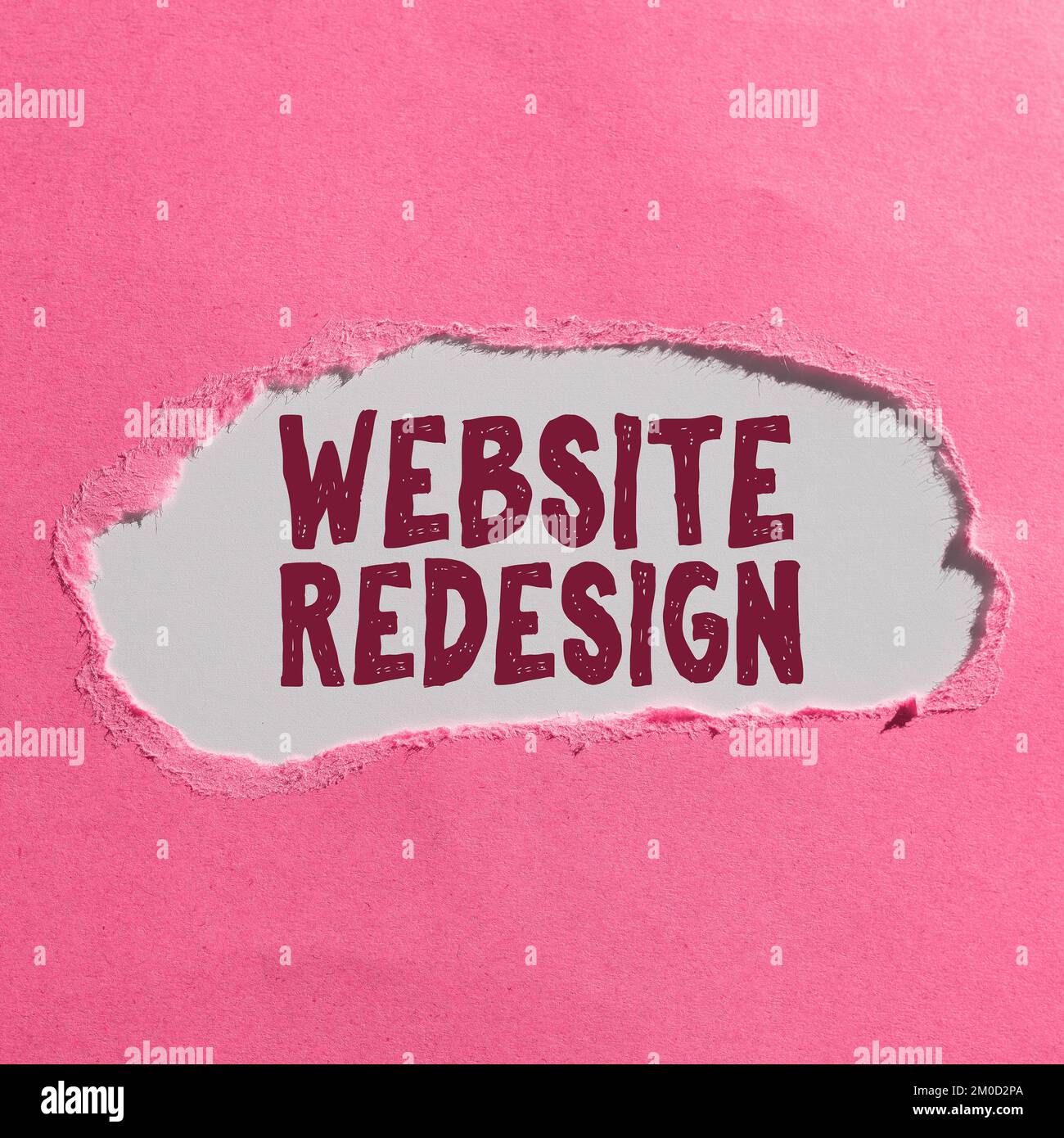 Text caption presenting Website Redesign, Business overview modernize improver or evamp your ...