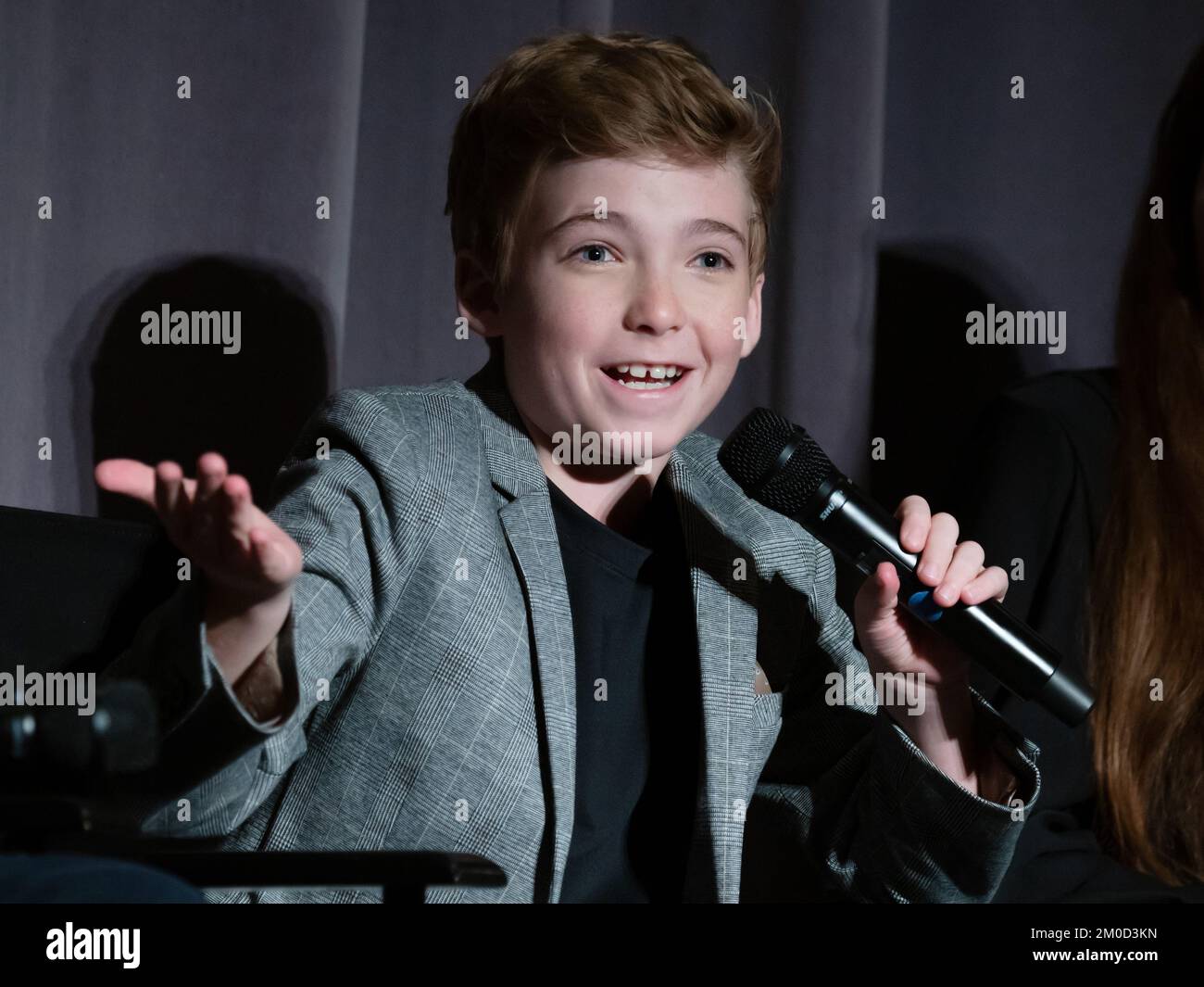 December 3, 2022: Carson Minniear participates in a Q&A after a Private ...