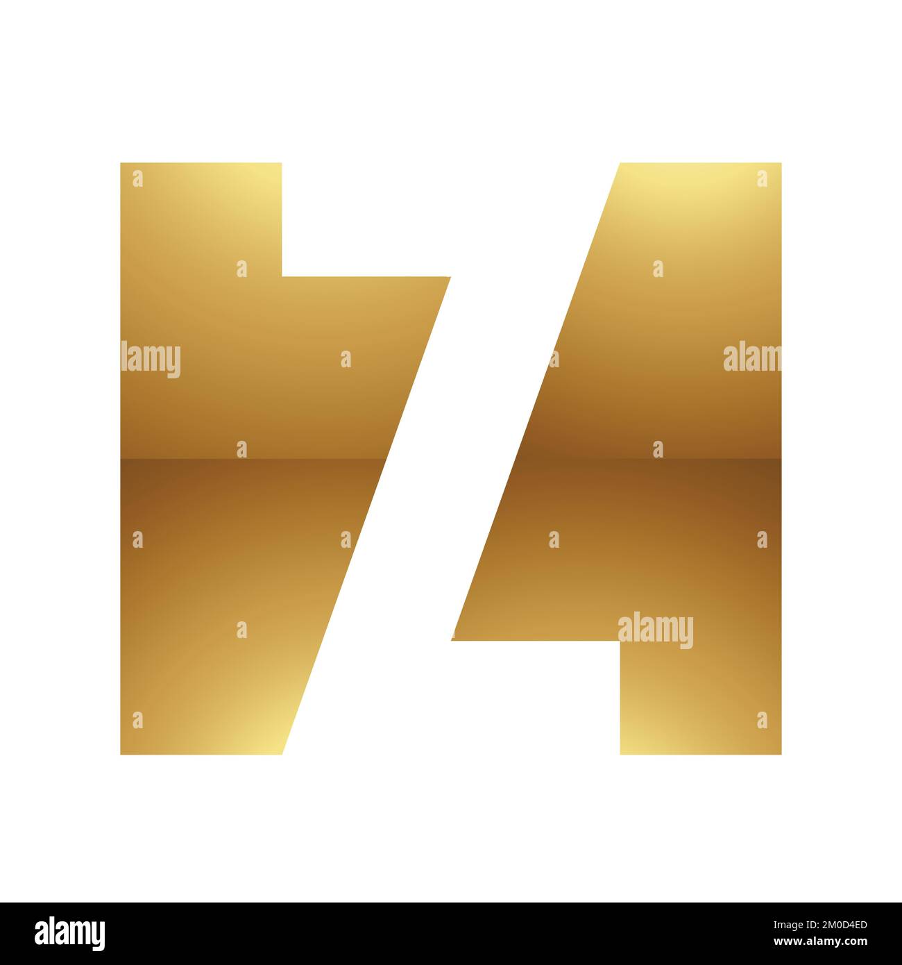 Golden Letter Z Symbol on a White Background - Icon 3 Stock Vector ...