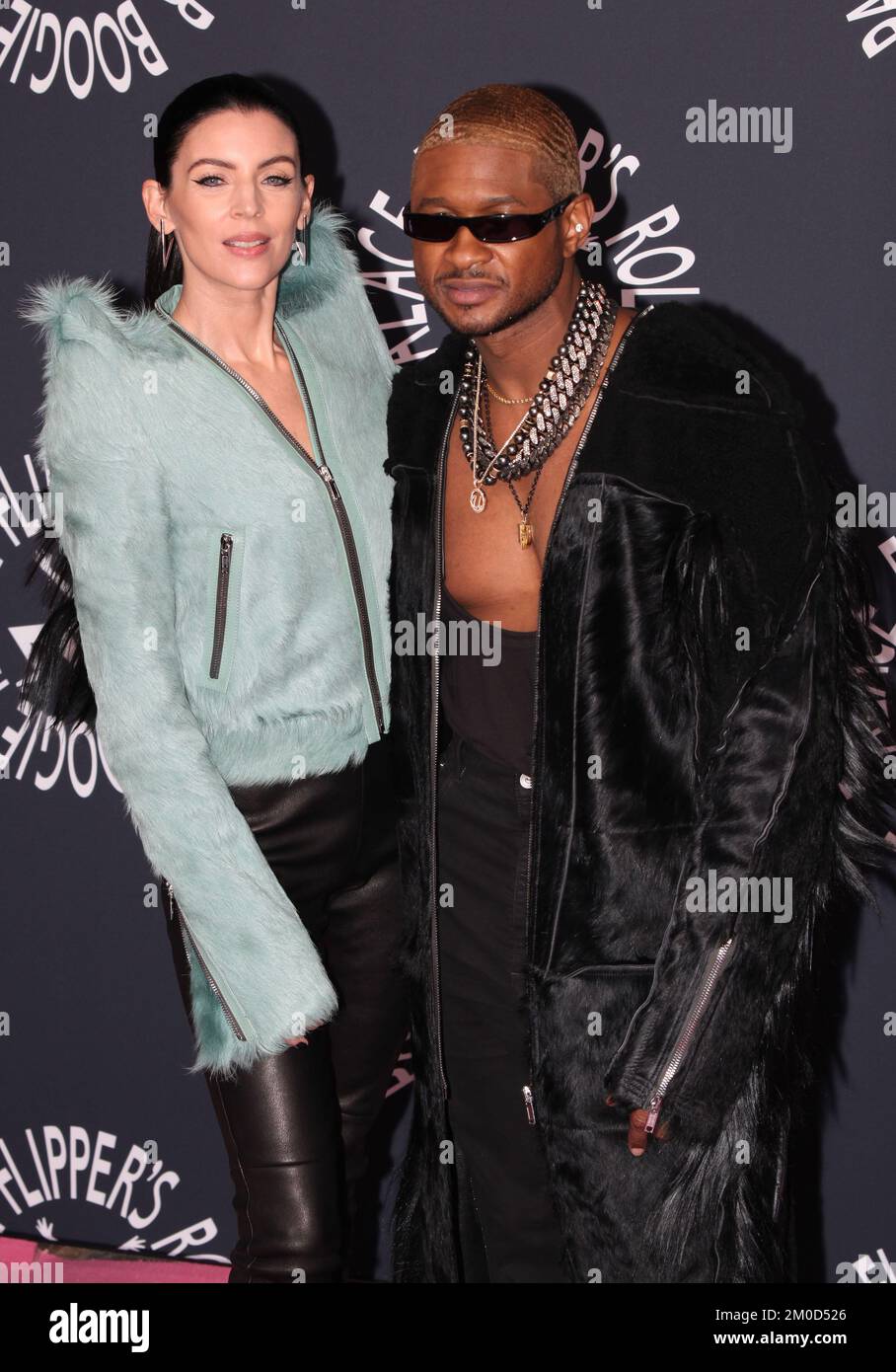 London, UK. Liberty Ross and Usher at the Opening of Flipper’s Roller ...