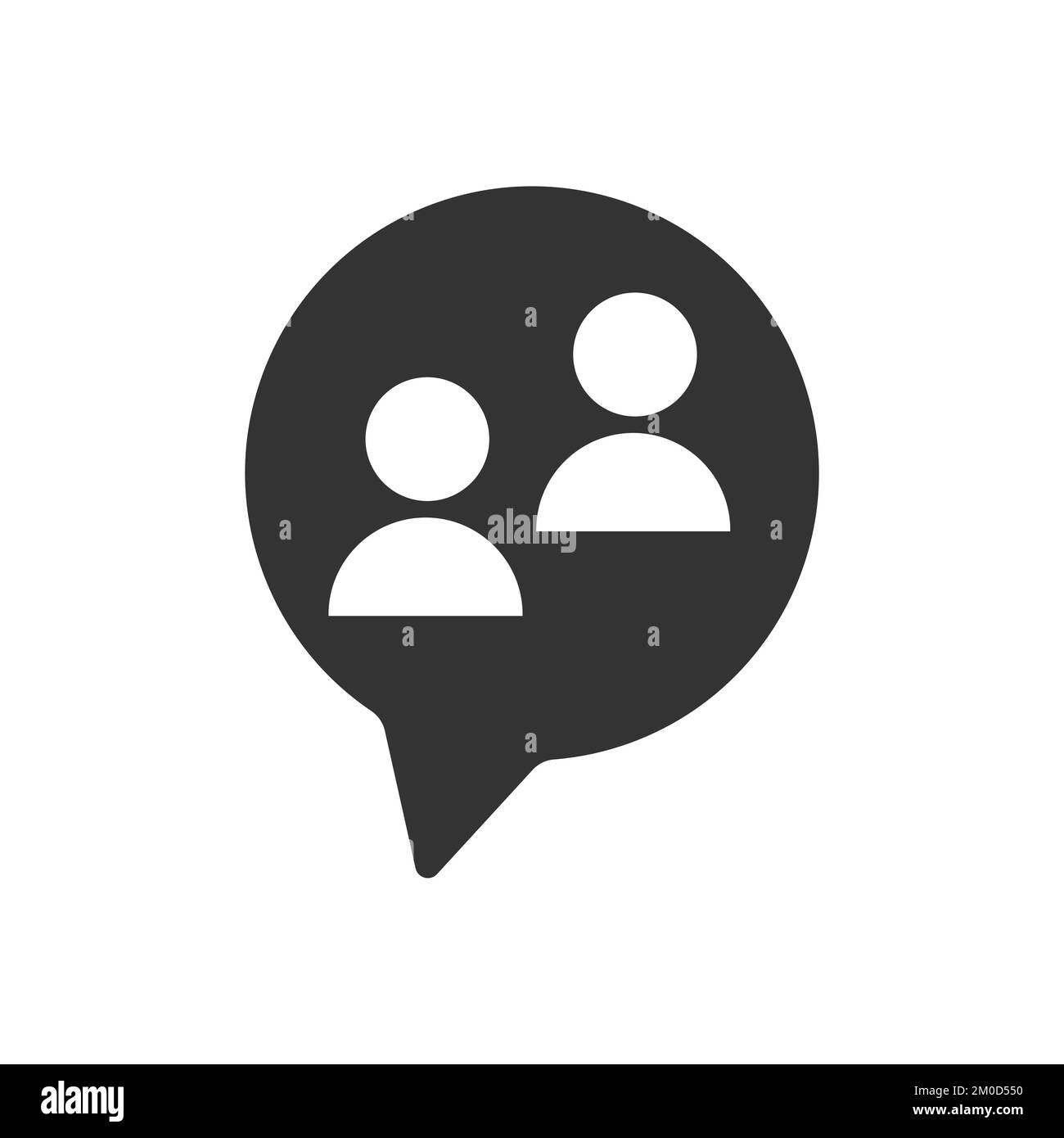 Helpline speech bubble symbol with customers icon. Call center sign ...