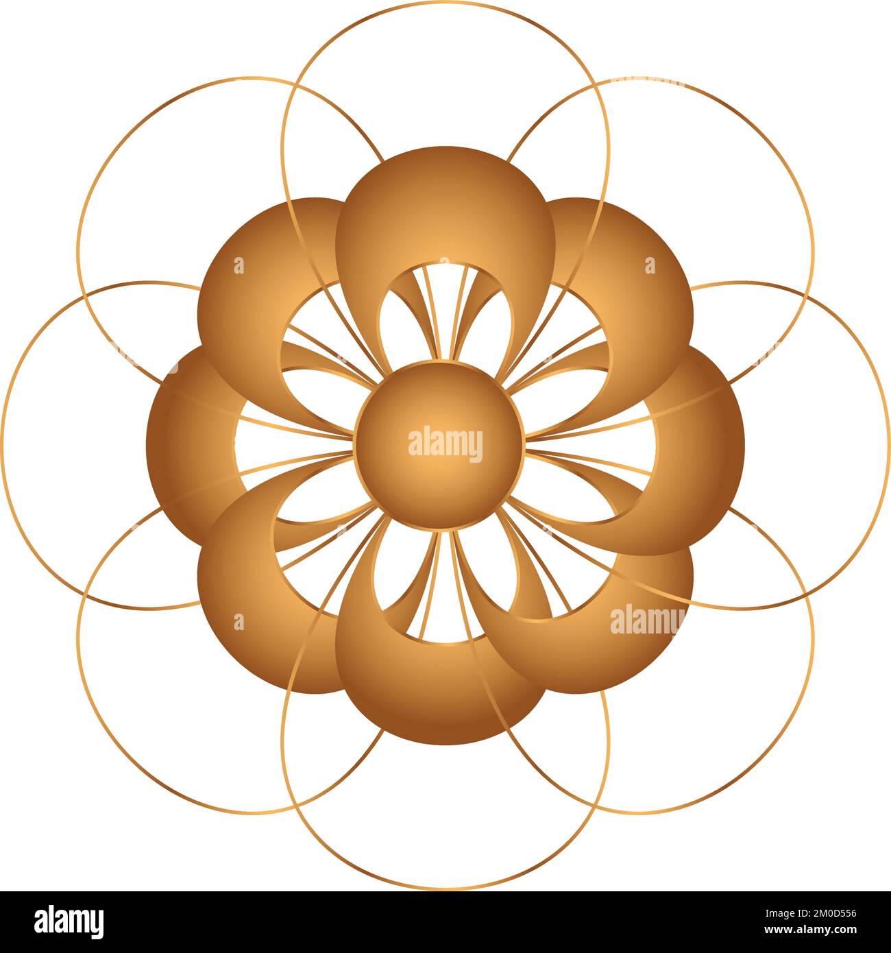 Isolated asian flower outline icon Vector Stock Vector Image & Art - Alamy