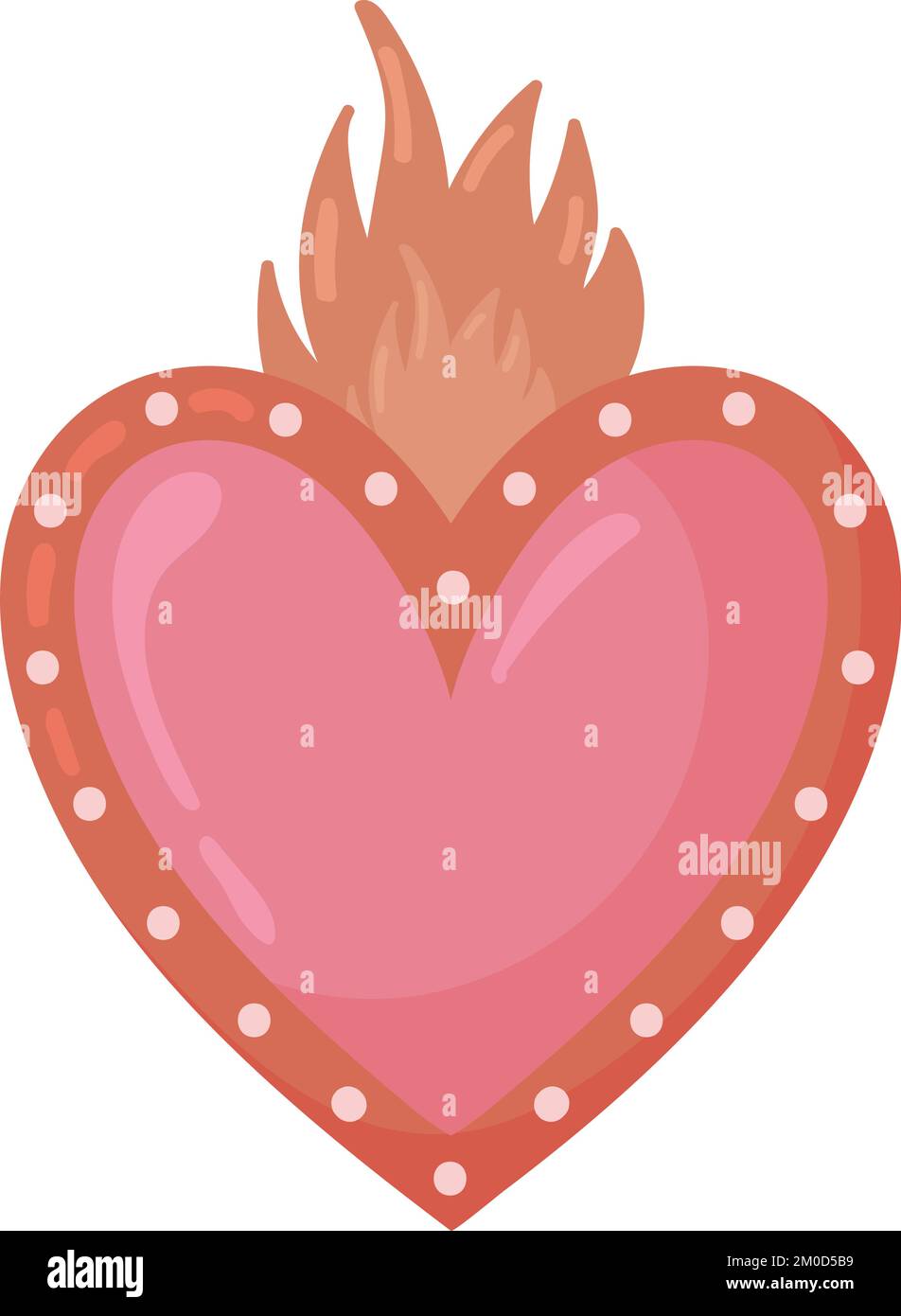 heart with flames Stock Vector Image & Art - Alamy