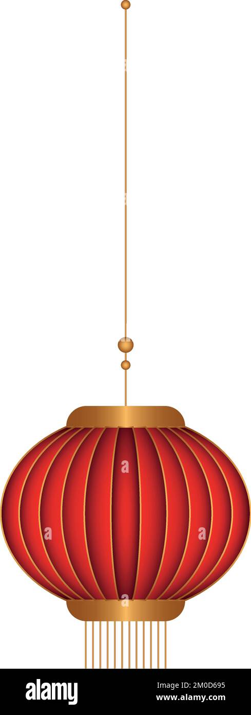 Isolated colored traditional asian lamp Vector Stock Vector Image & Art ...