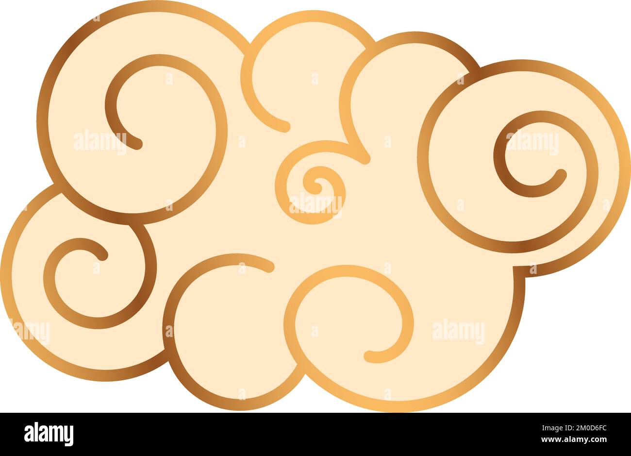 Isolated asian traditional cloud shape icon Vector Stock Vector Image ...