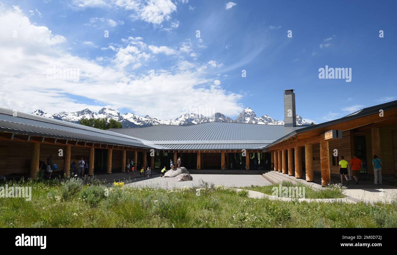 MOOSE, WYOMING - 26 JUN 2017: The Visitor Center at Grand Teton ...