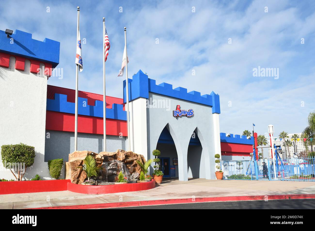 IRVINE, CALIFORNIA - 4 DEC 2022: Boomers is a national amusement center ...