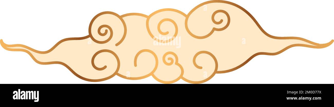 Isolated asian traditional cloud shape icon Vector Stock Vector Image ...