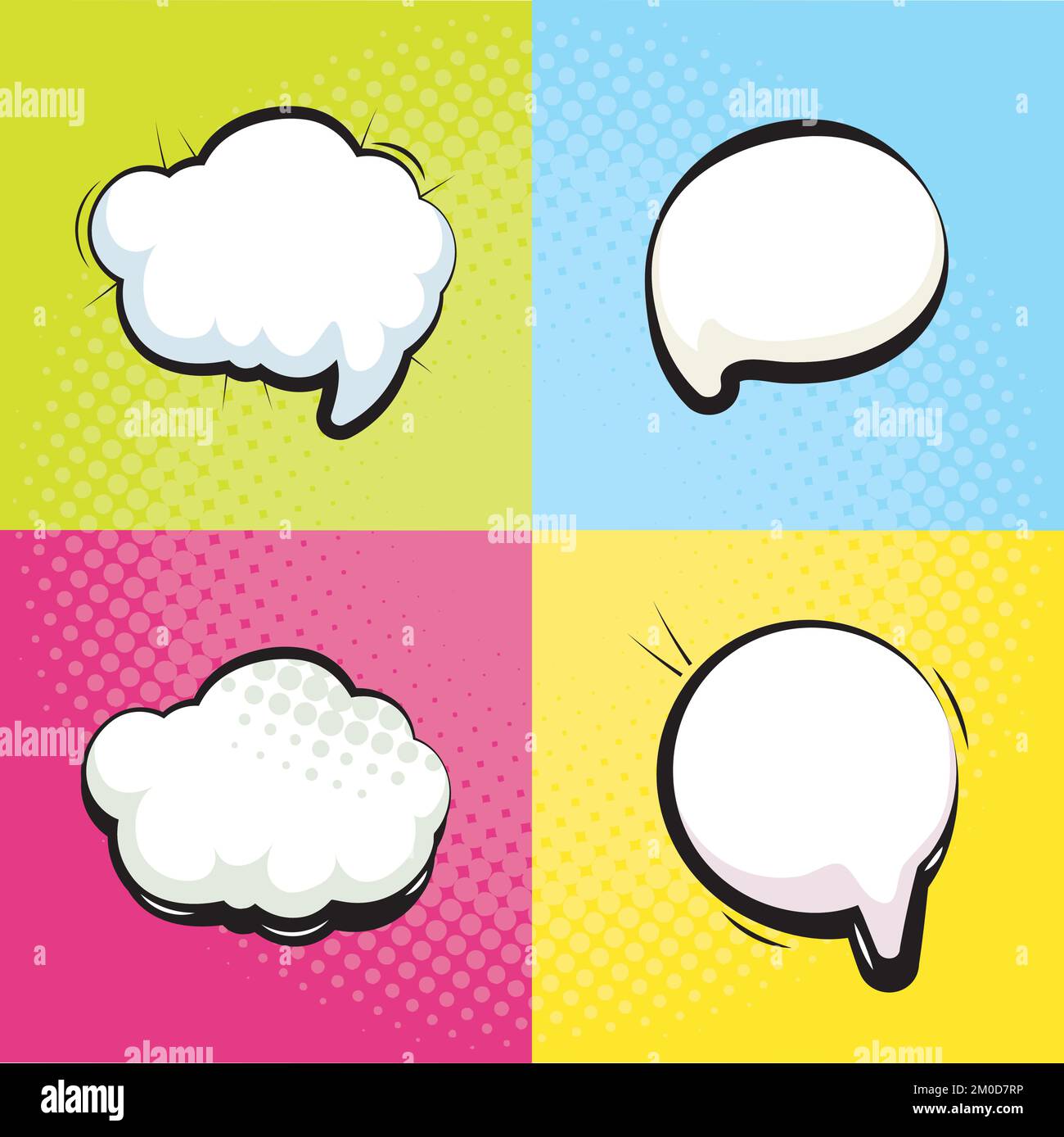 set of speech bubbles pop art Stock Vector Image & Art - Alamy