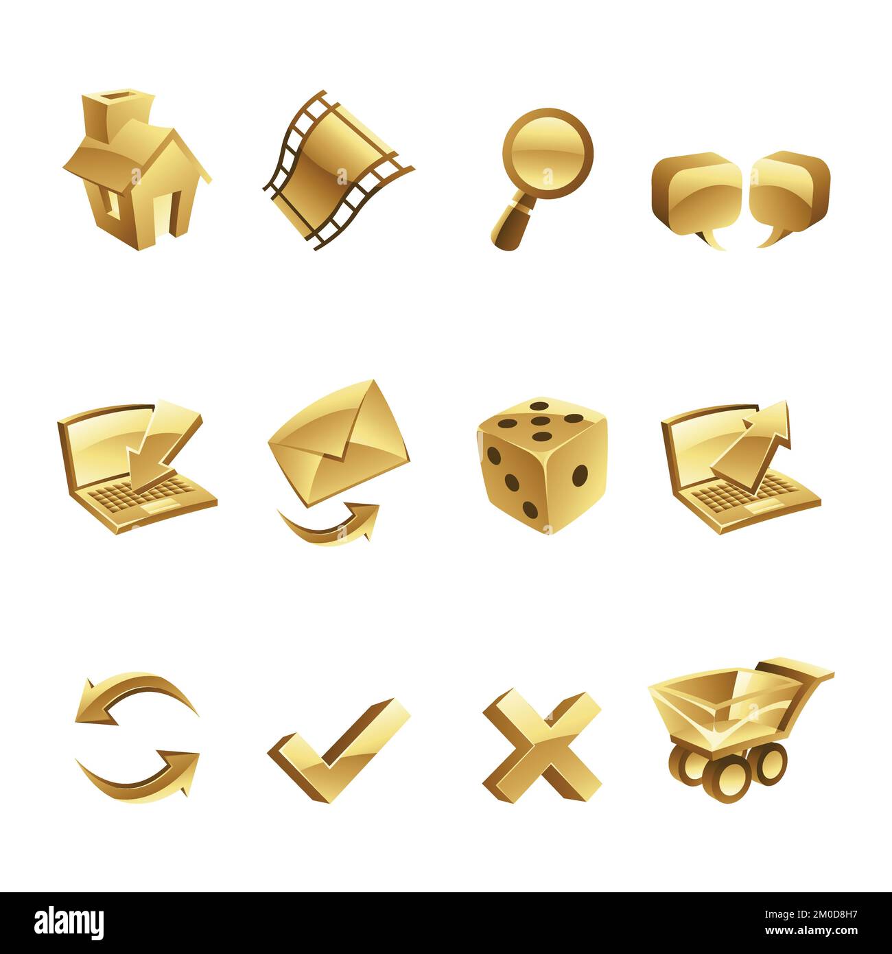 Golden house gallery Stock Vector Images - Alamy