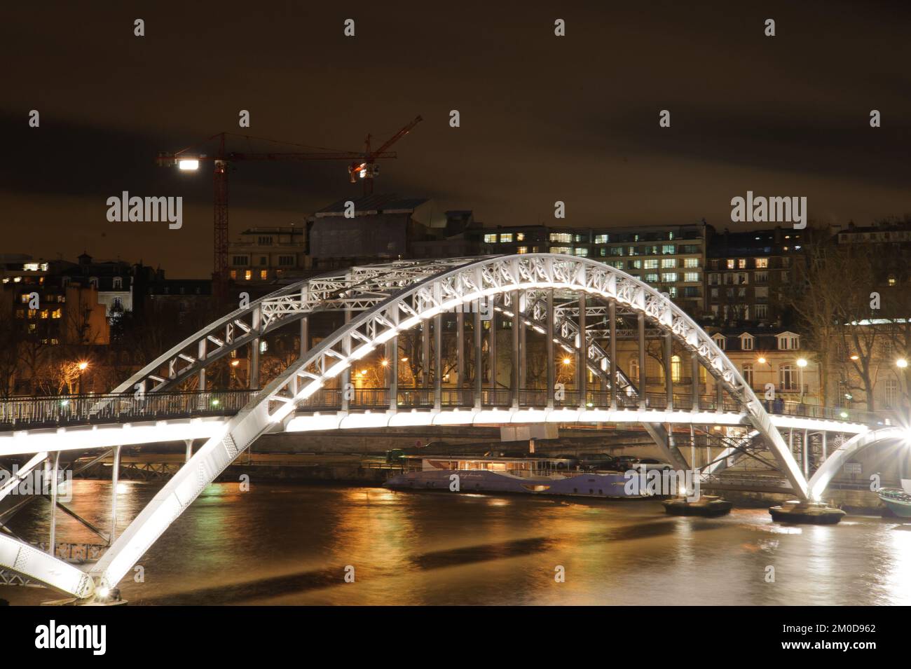 Seine river and ark bridge in Paris Stock Photo - Alamy