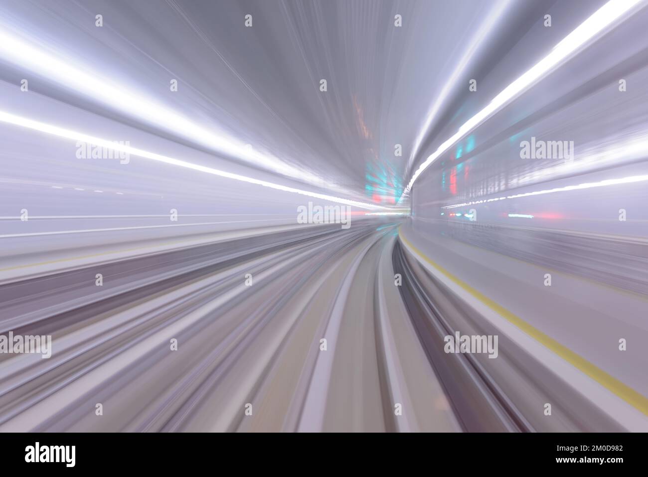 acceleration speed motion in tunnel Stock Photo - Alamy