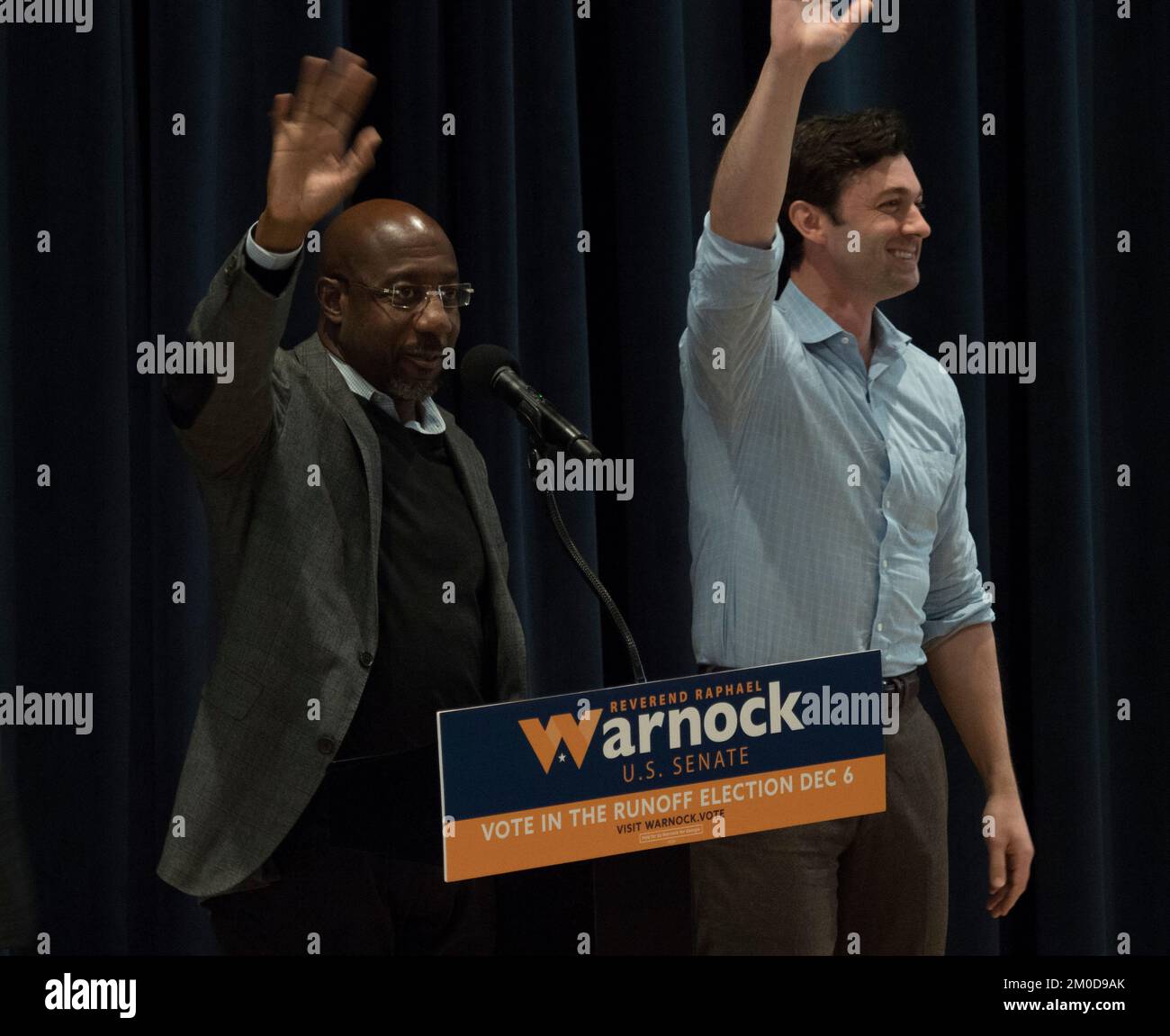 Atlanta, Georgia, USA. 5th Dec, 2022. Senator JON OSSOFF joins Senator ...