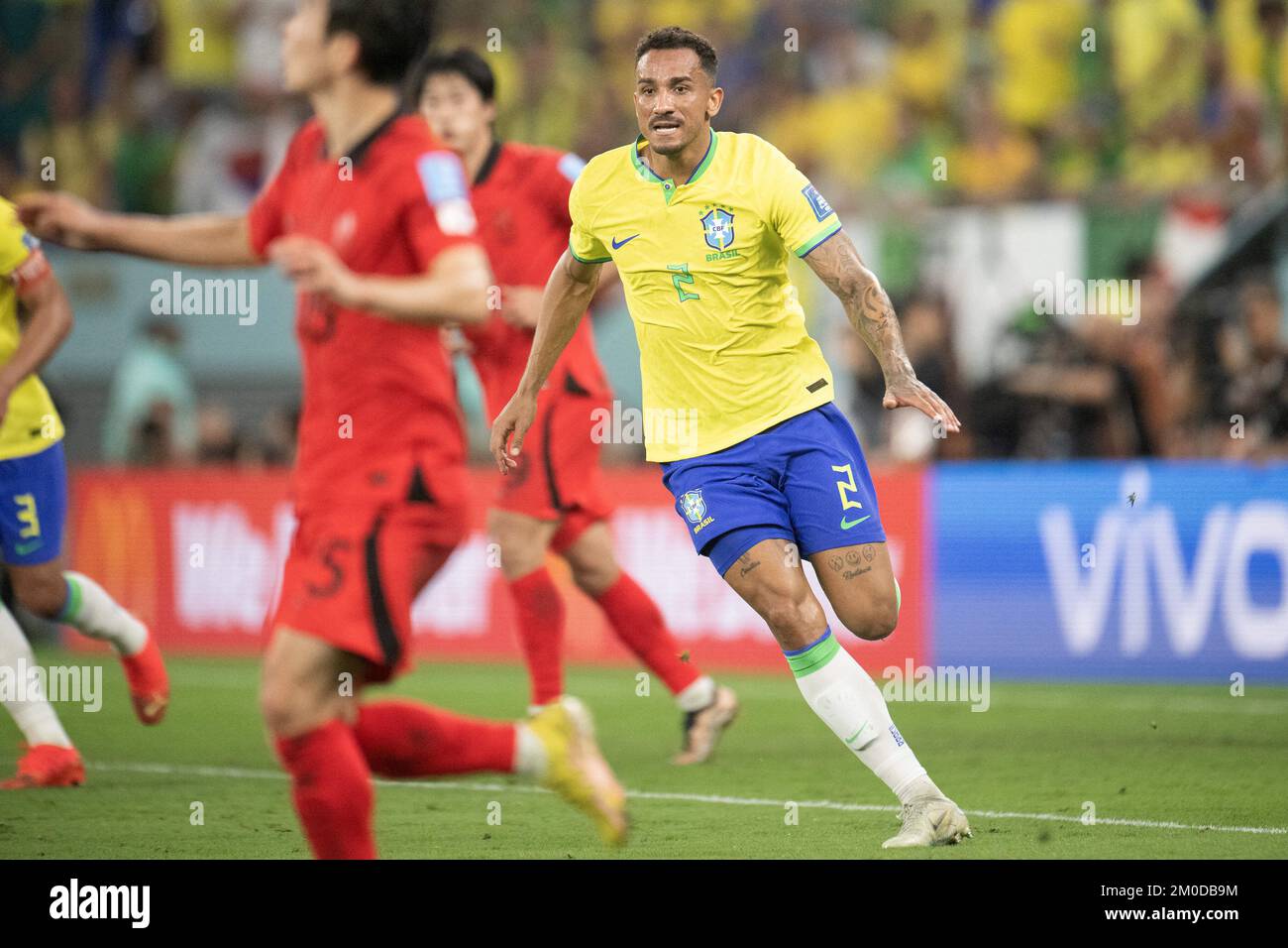 Doha, Qatar. December 05, 2022, Danilo Jr of Brazil in action during ...