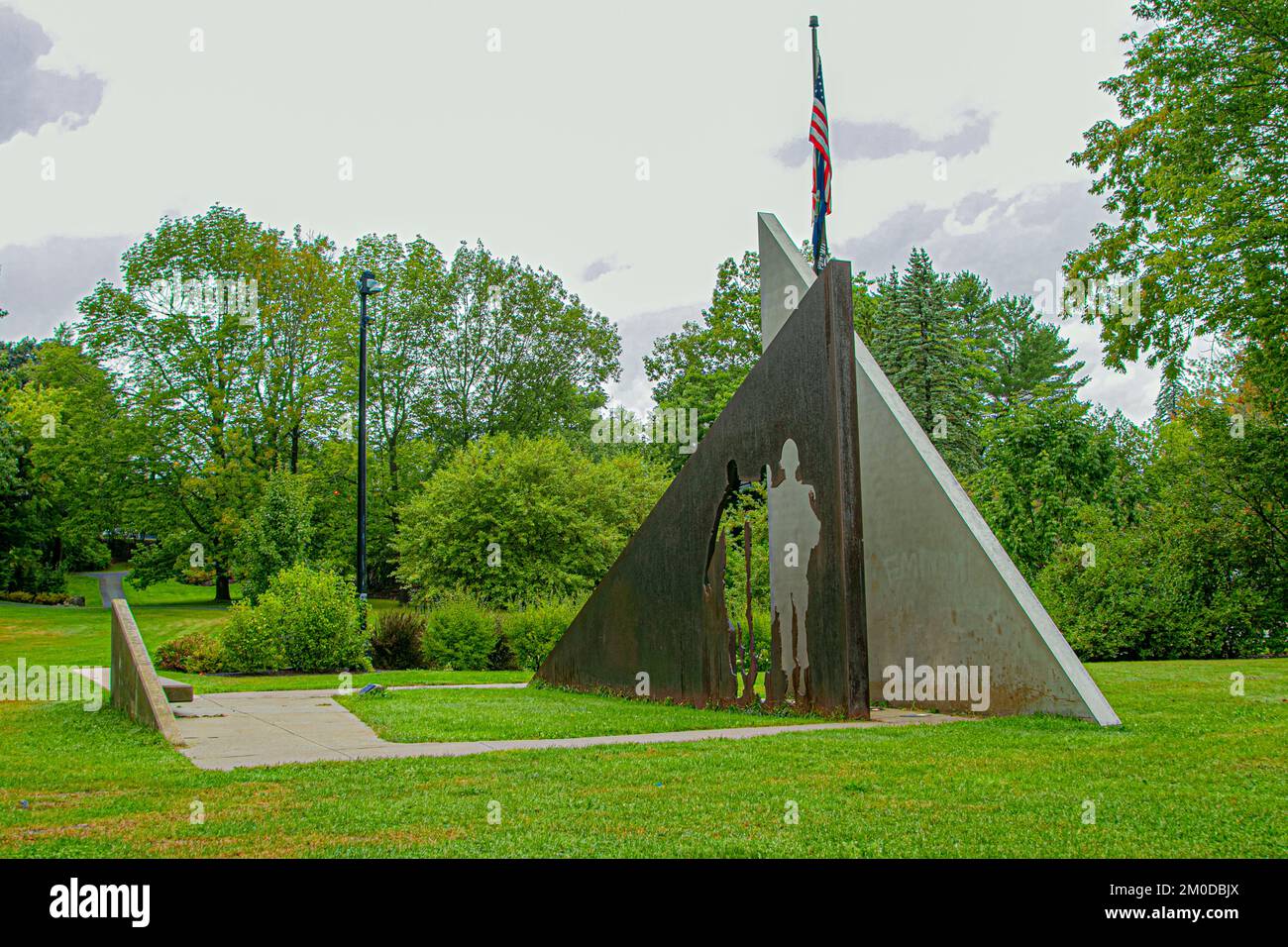 USA, Maine, Augusta, Vietnam Maine Veterans Memorial, Capitol Complex ...