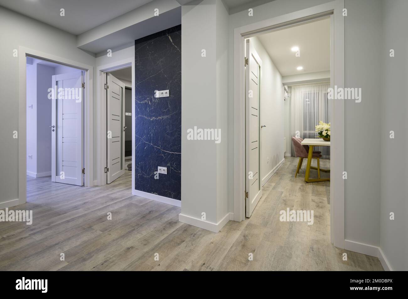 View from entrance hall to other rooms Stock Photo - Alamy