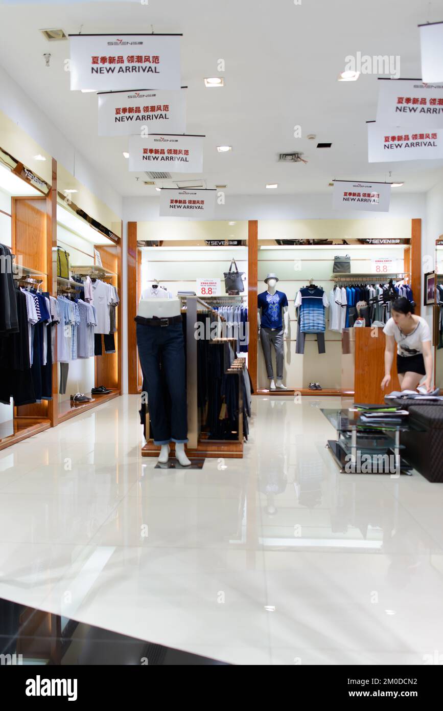 SHENZHEN, CHINA-APRIL 12: shopping store in ShenZhen on April 12, 2014 ...