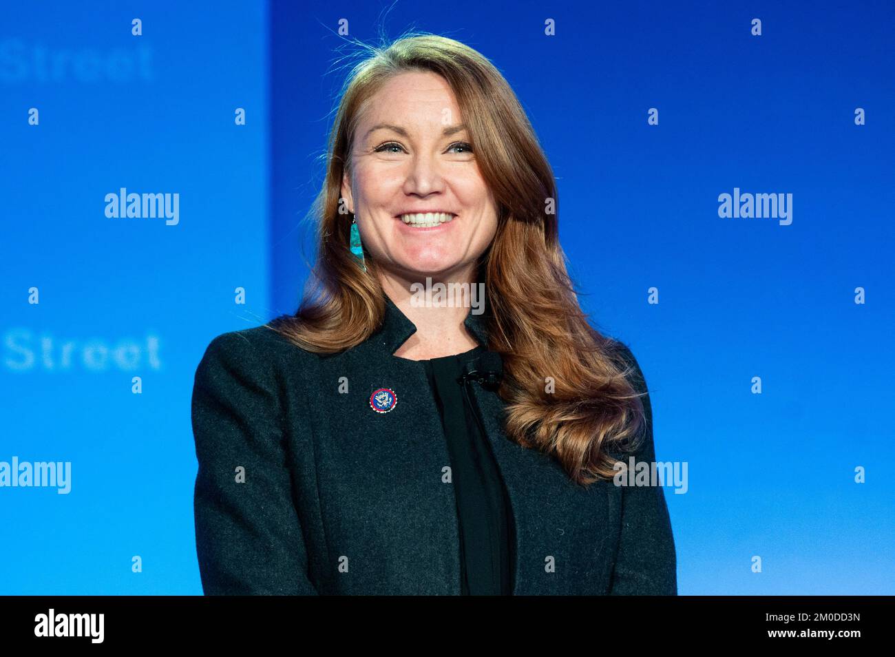 U.S. Representative Melanie Stansbury (D-NM) speaking at the 2022 J ...