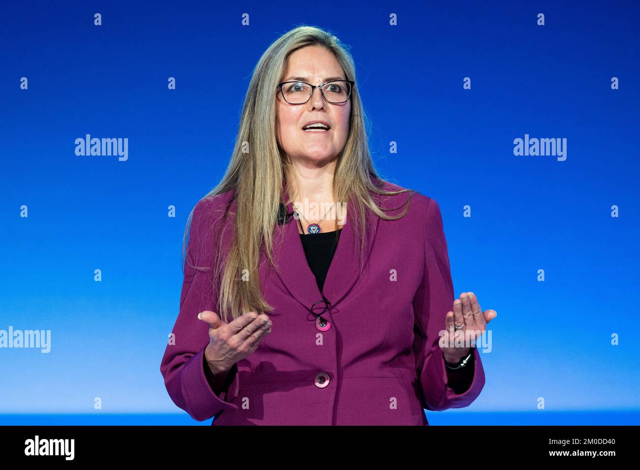 U.S. Representative Jennifer Wexton (D-VA) speaking at the 2022 J ...
