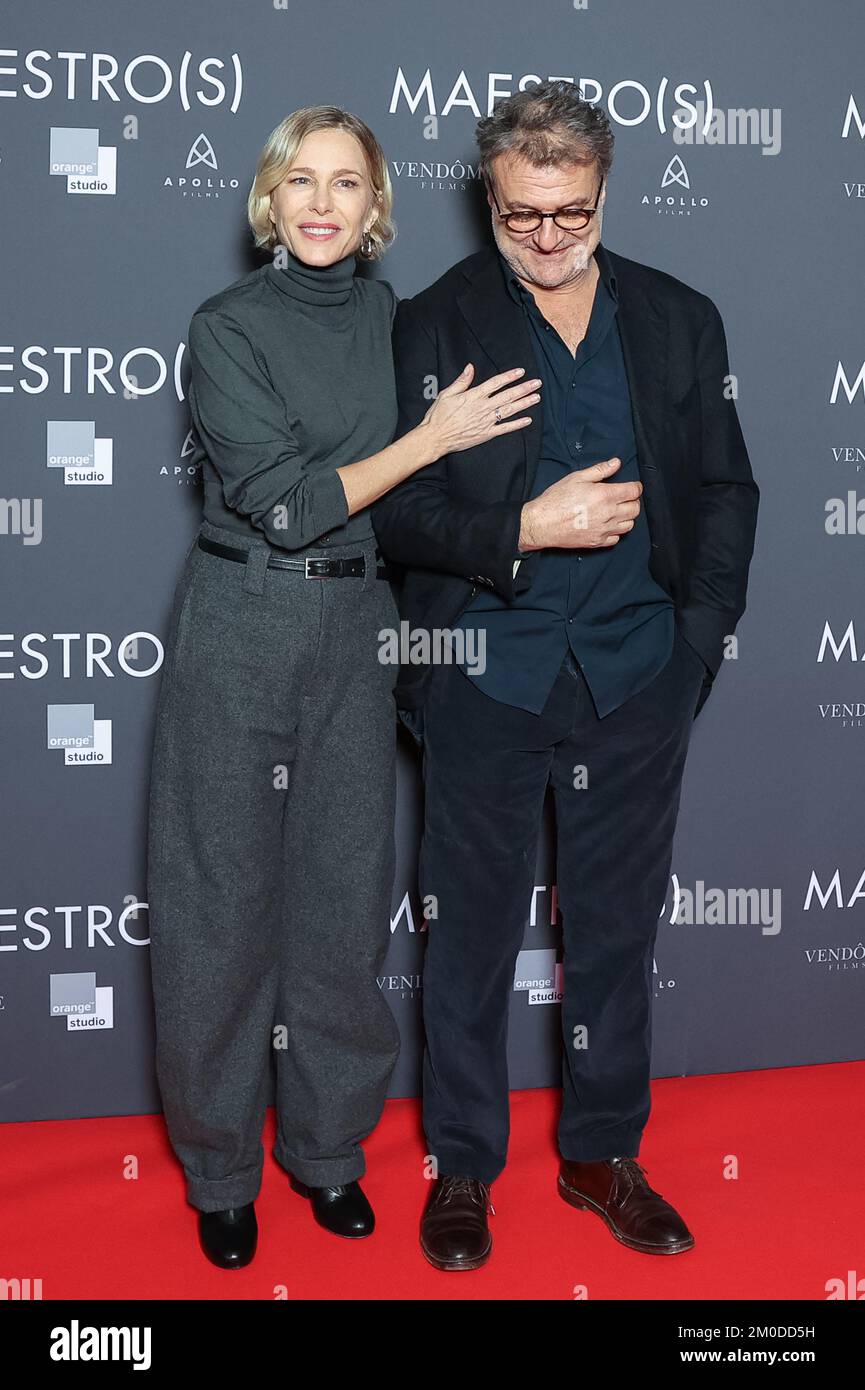 Pascale Arbillot, Bruno Chiche attend the 'Maestro s' Paris film ...