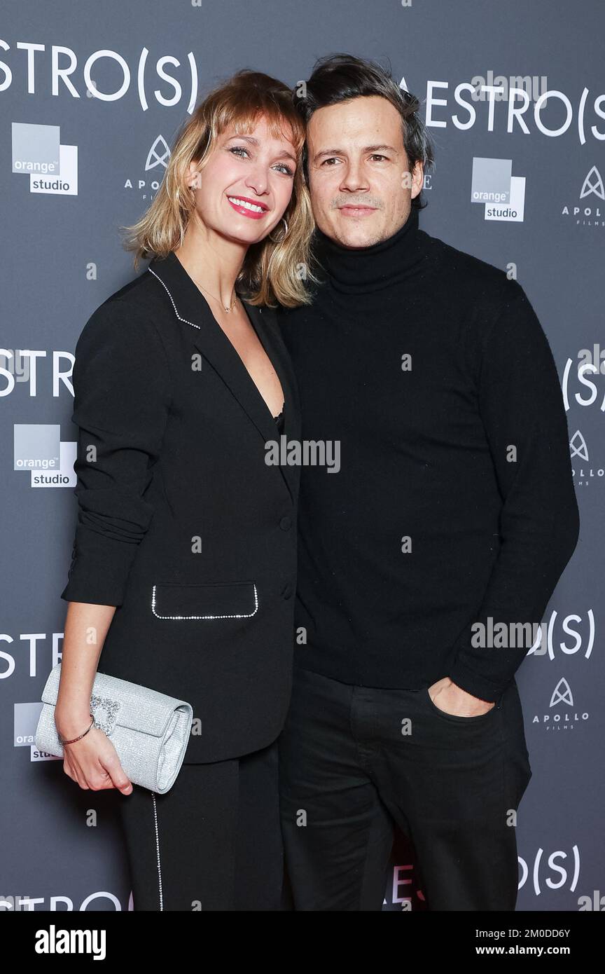 Caroline Anglade and Nicolas Moreau attend the 'Maestro s' Paris film ...